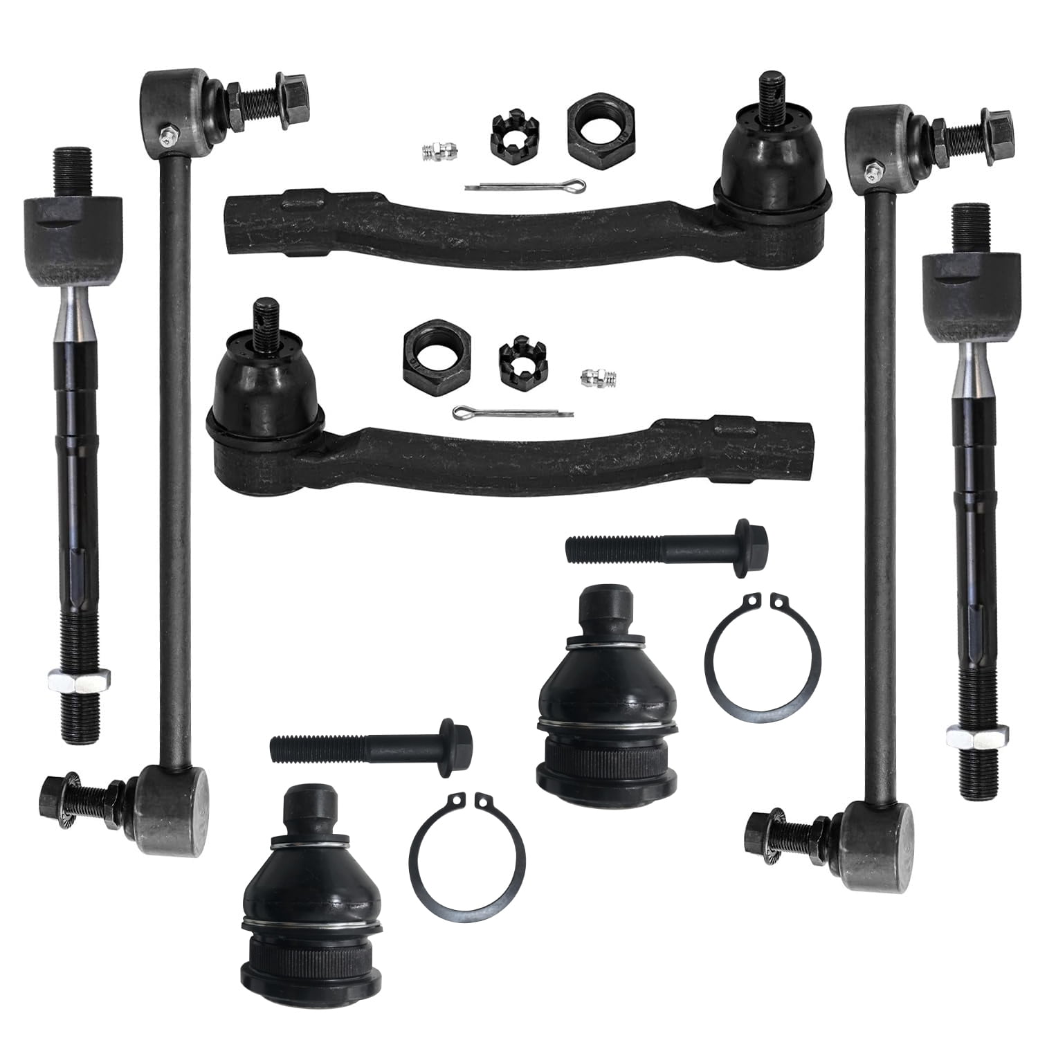 Detroit Axle - 8pc Front Suspension Kit for 2012-2017 Kia Rio, 2 Sway ...