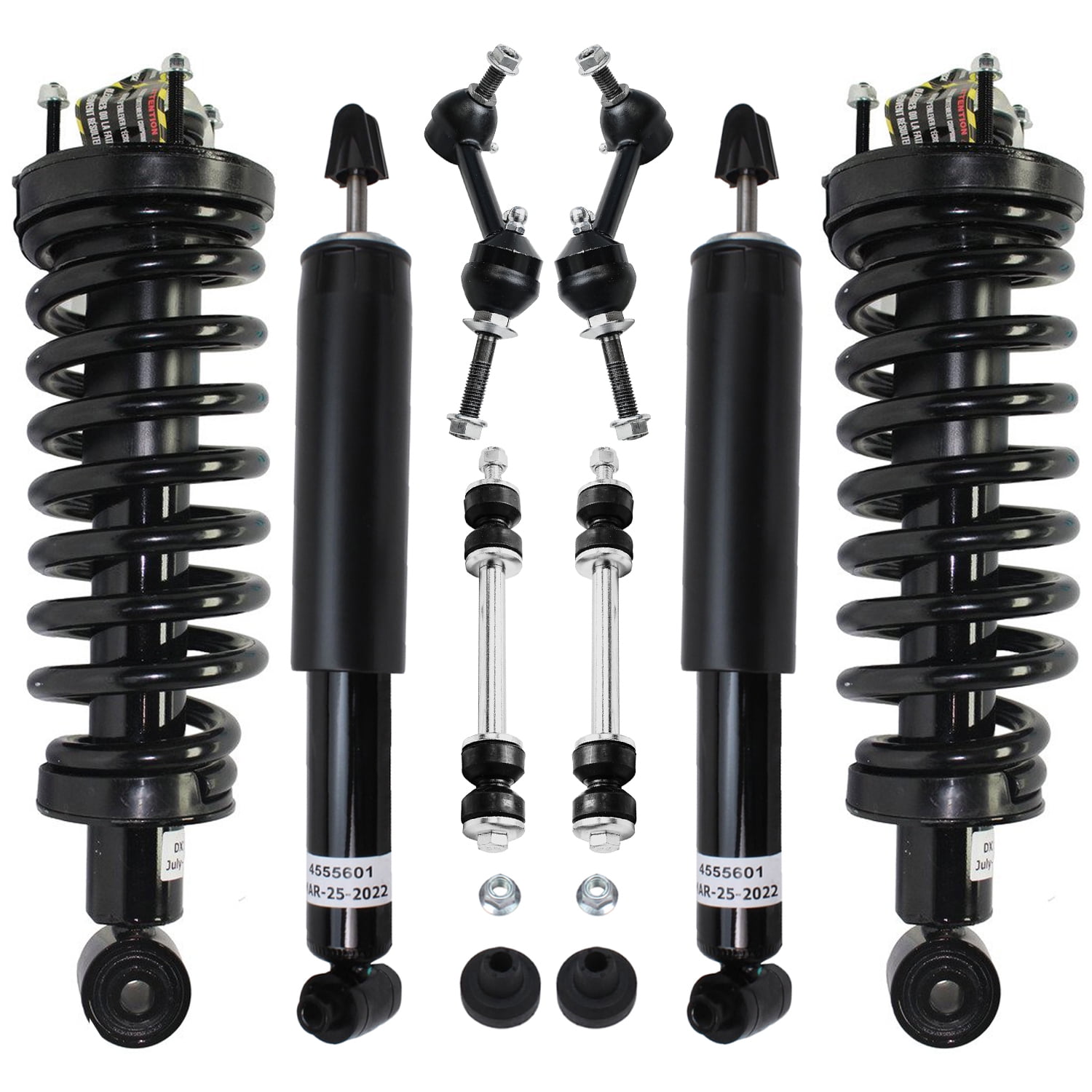 Detroit Axle - 8pc Struts Shocks Kit for 03-11 Grand Marquis Town Car ...