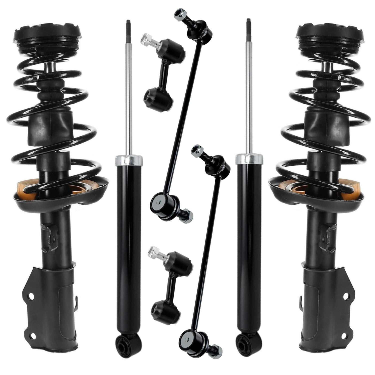 Detroit Axle - 8pc Struts Shocks Kit for 2013 2014 2015 Chevy Malibu ...