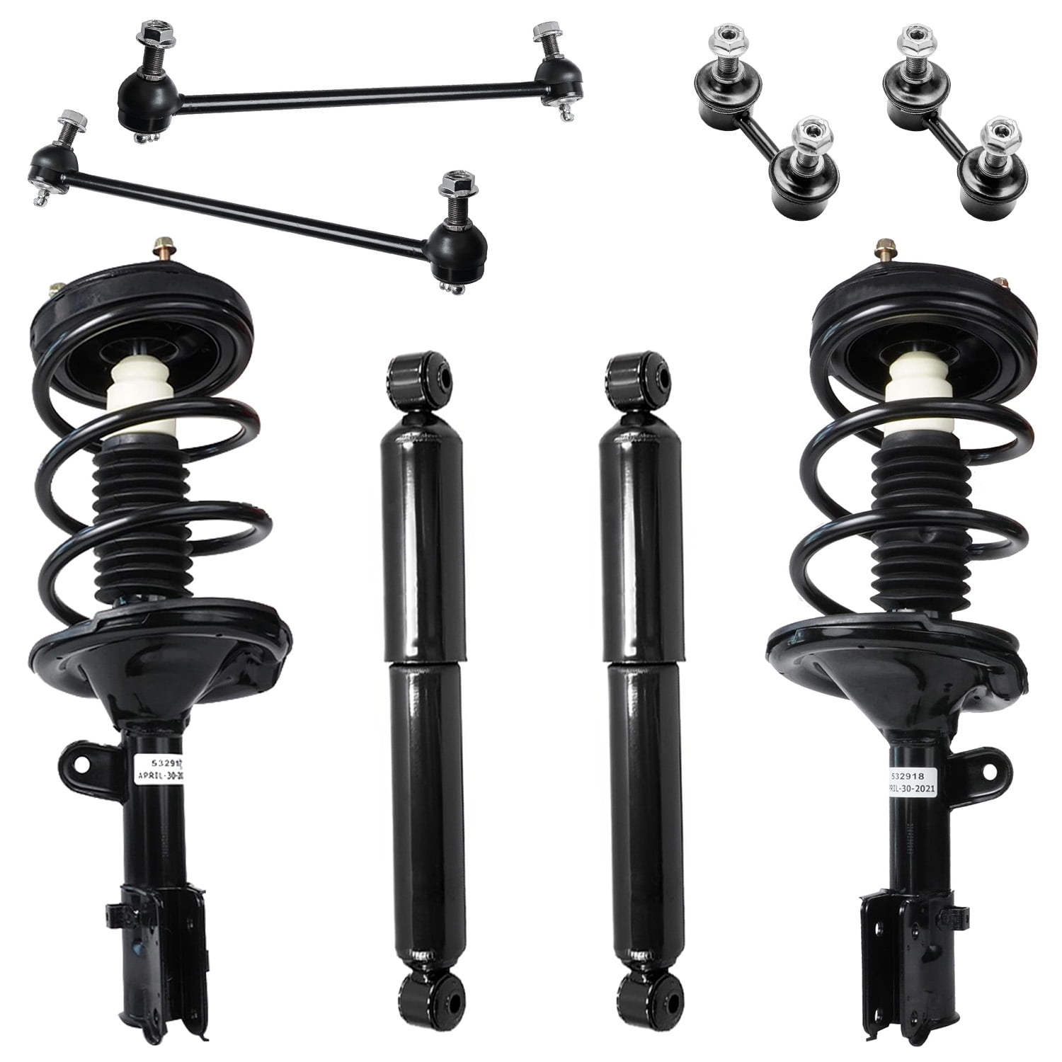 Detroit Axle - 8pc Struts Shocks kit for 2006-2014 Kia Sedona 2007 2008 ...