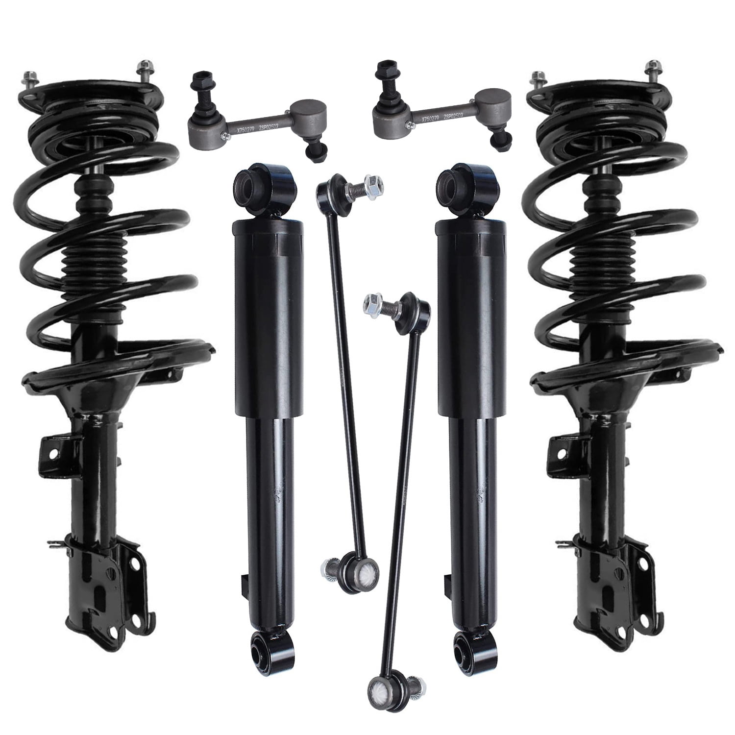 Detroit Axle - 8pc Struts Suspension Kit for Hyundai 2007-2012 Veracruz ...