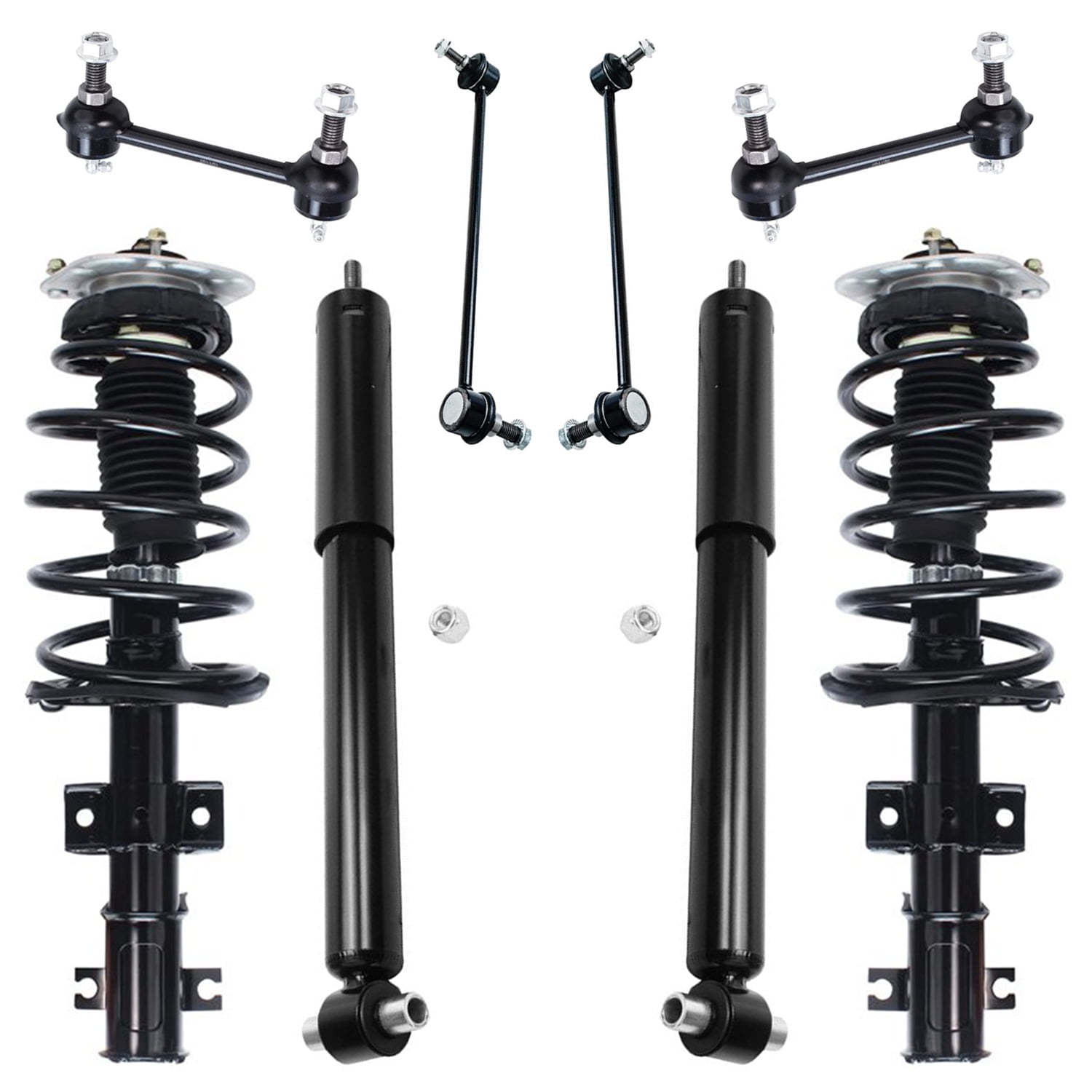 Detroit Axle - 8pc Suspension Kit for FWD Volvo S60 S80 V70 [w/o ...