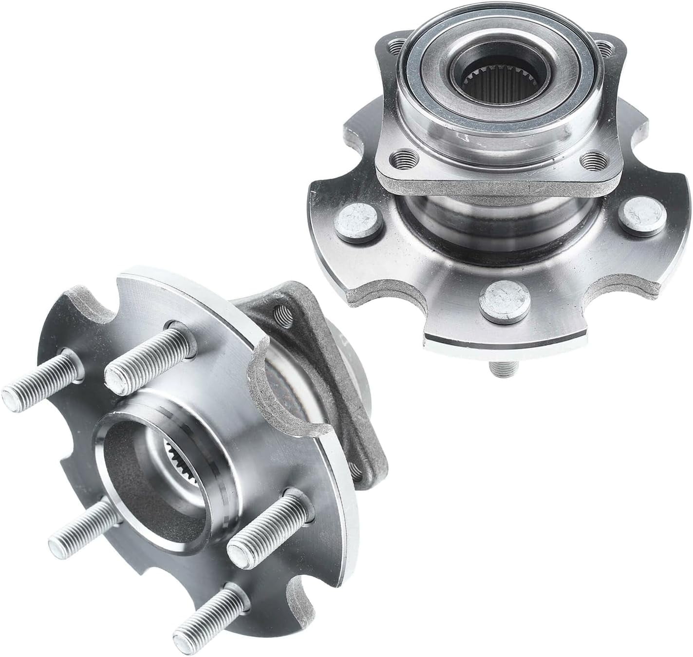 Detroit Axle - AWD 2.4L Rear Wheel Bearing Hubs for Toyota 2009-2013 ...