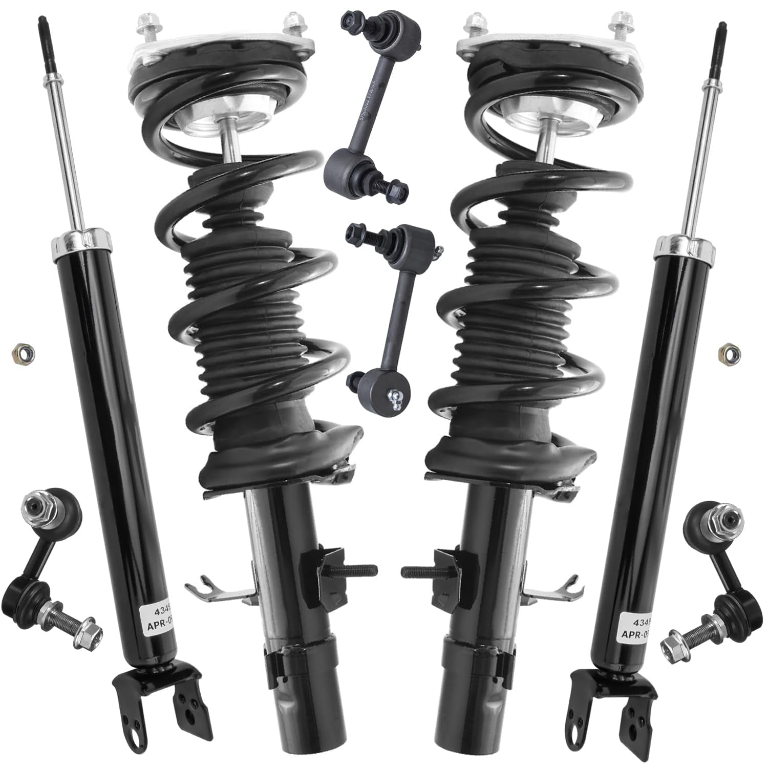 Detroit Axle - 8pc AWD Front Struts Rear Shock Absorbers Sway Bar for ...