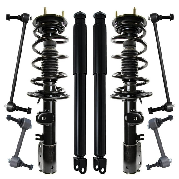 Detroit Axle - AWD Front Struts & Coil Spring + Rear Shock Absorbers ...