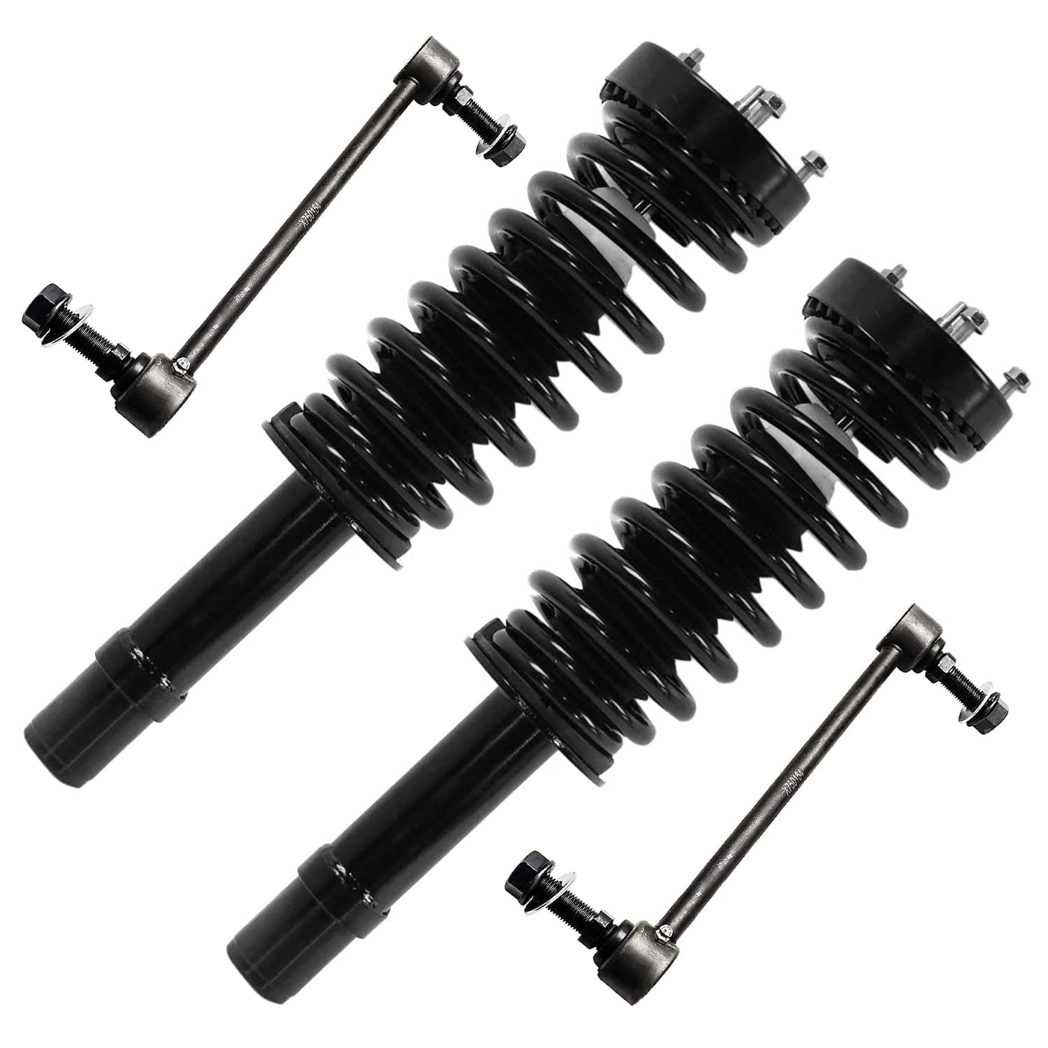 Detroit Axle - AWD Front Struts Sway Bars for 2007-2010 Dodge Charger ...