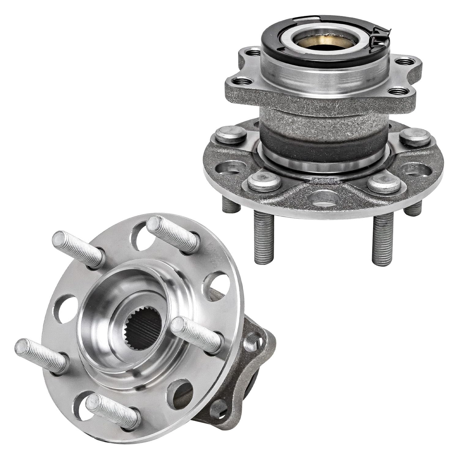 Detroit Axle - AWD Rear Wheel Bearing Hubs for 2007 2008 Dodge Caliber ...