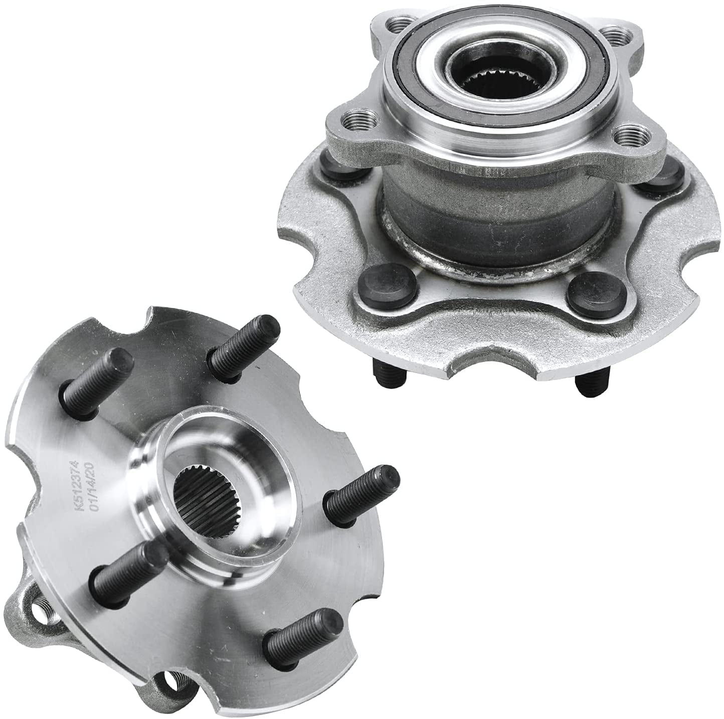Detroit Axle - AWD Rear Wheel Bearing Hubs for 2006-2018 Toyota RAV4 ...