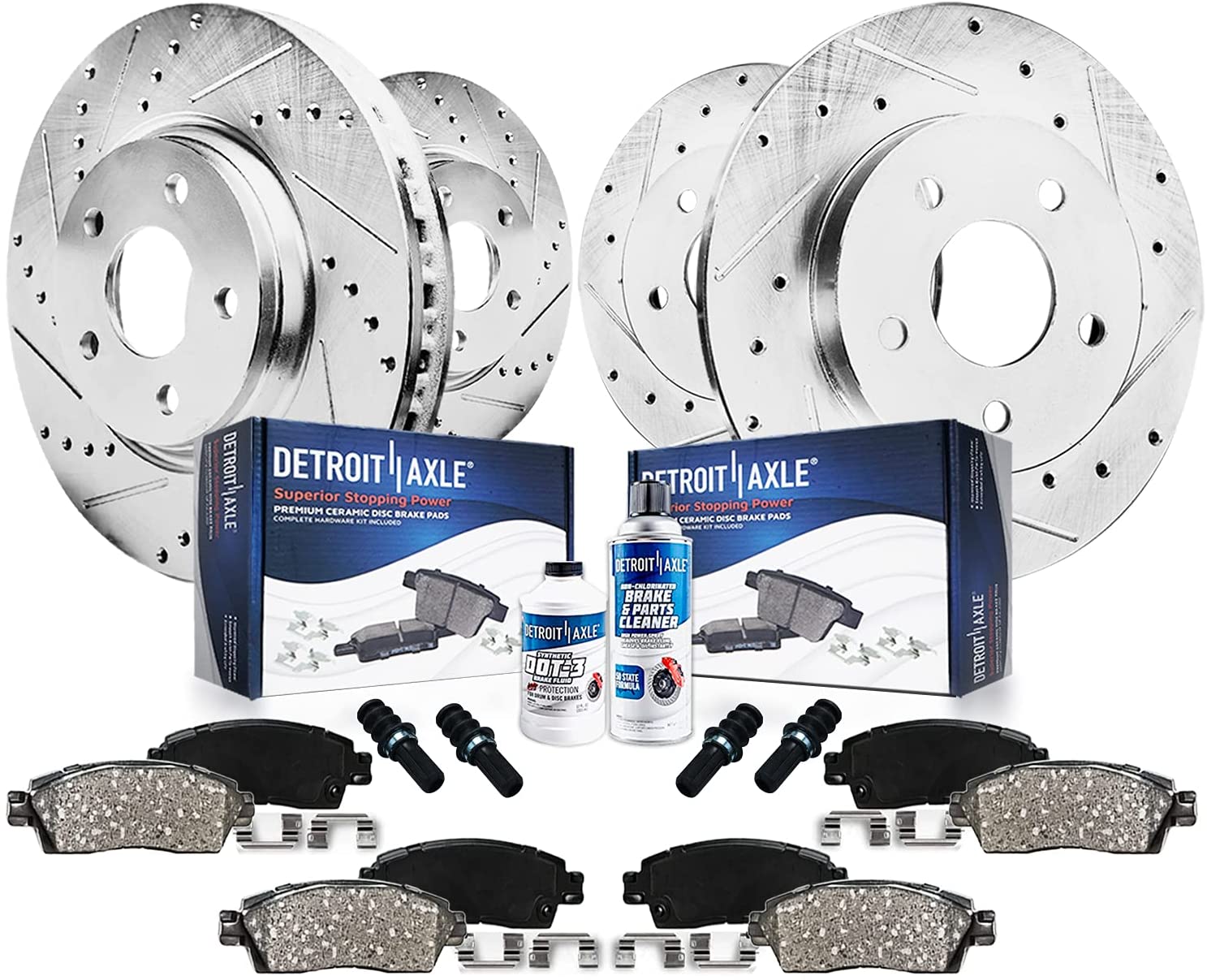Detroit Axle - Brake Kit for 2005-2009 Subaru Outback, 2006-2009 Legacy ...