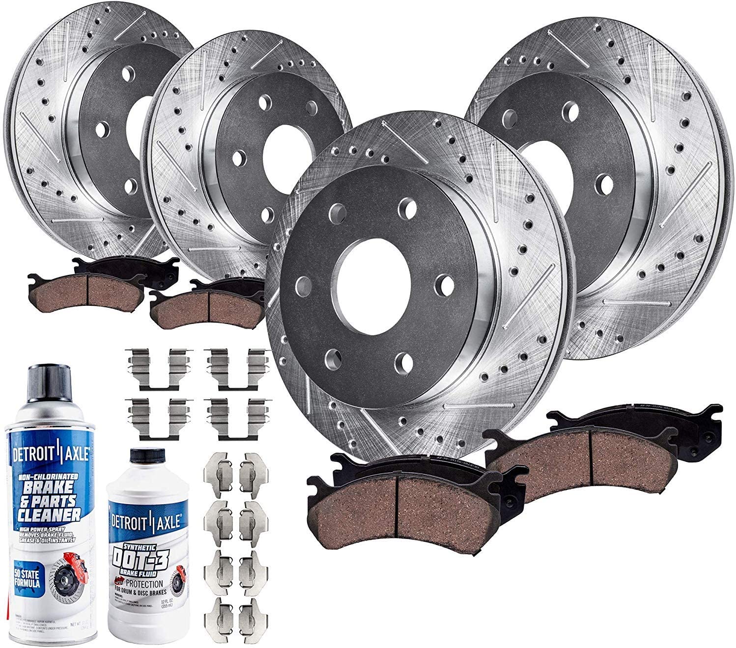 Front Brake Pad and Rotor Kit - Compatible with 2010 - 2020 Ford F-150 ...