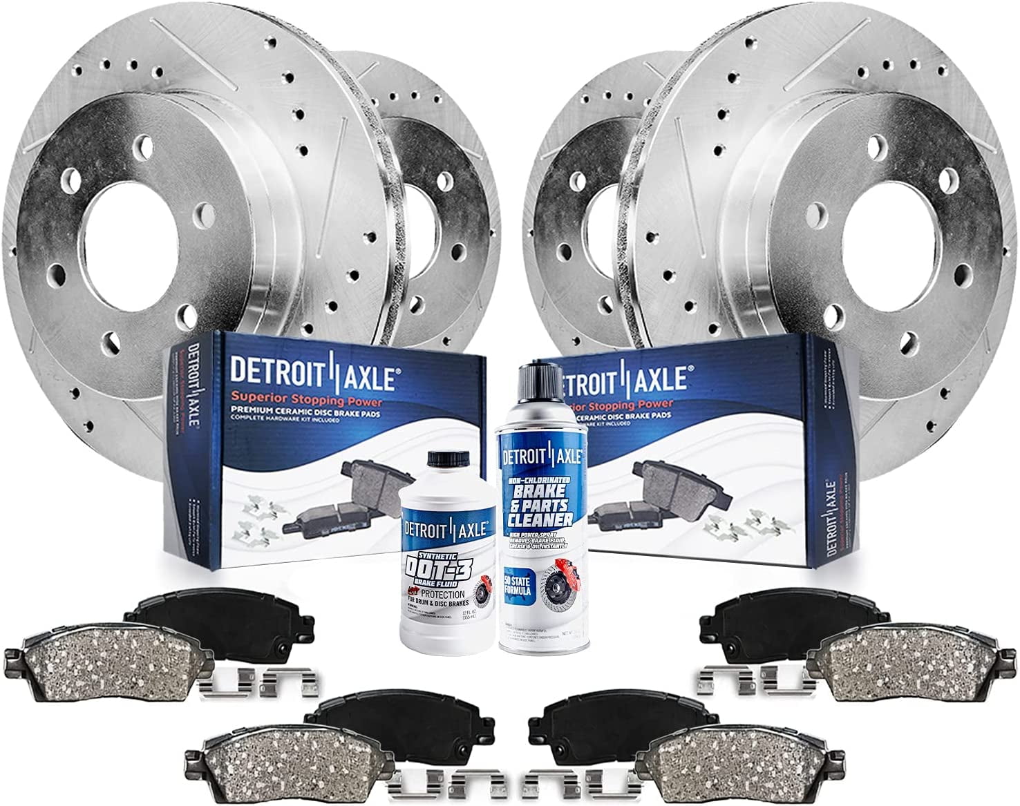 Detroit Axle - Performance Brake Kit for 2010-16 Cadillac SRX, 2011 ...