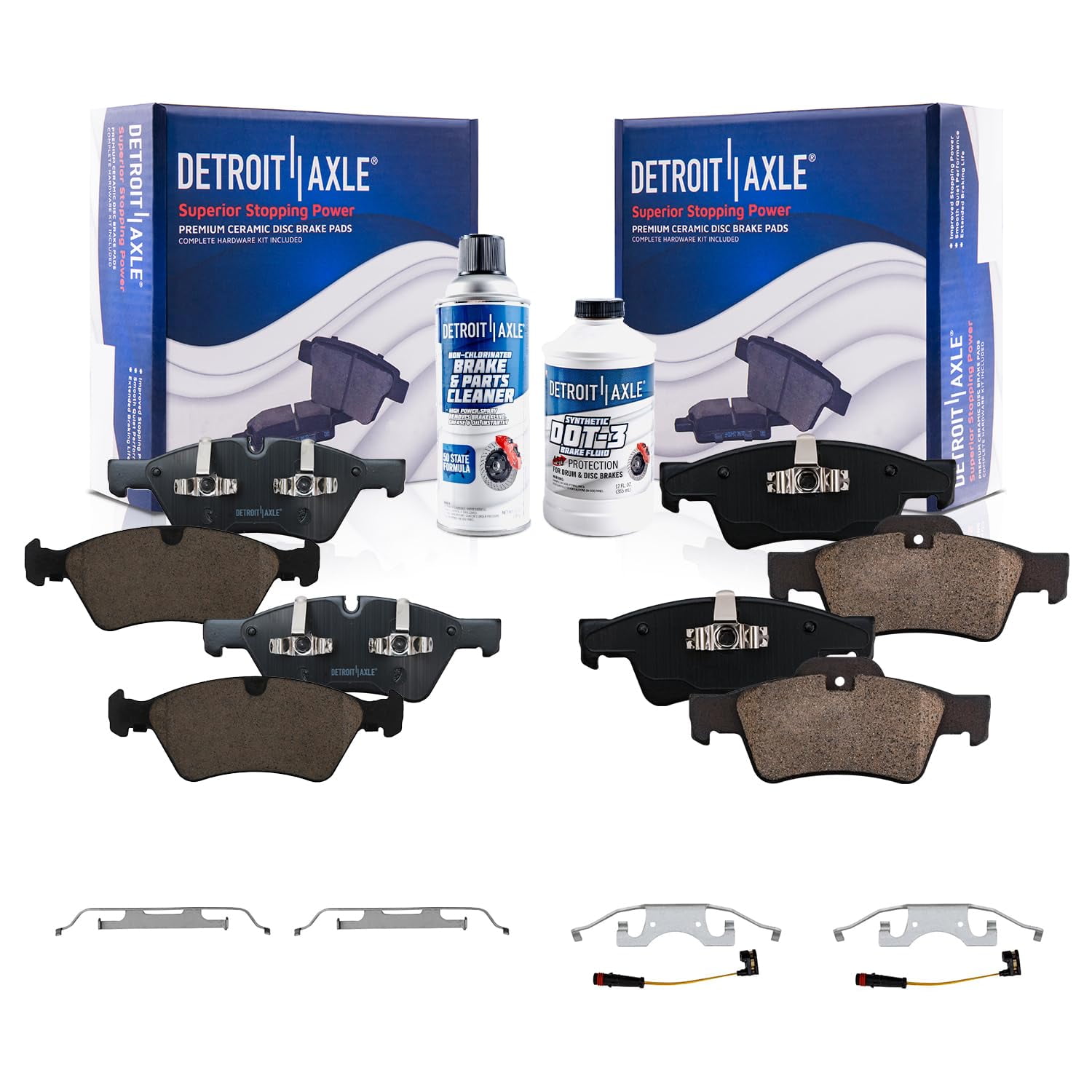 Detroit Axle - Brake Pads for Mercedes-Benz GL320 GL350 GL450 ML320 ...