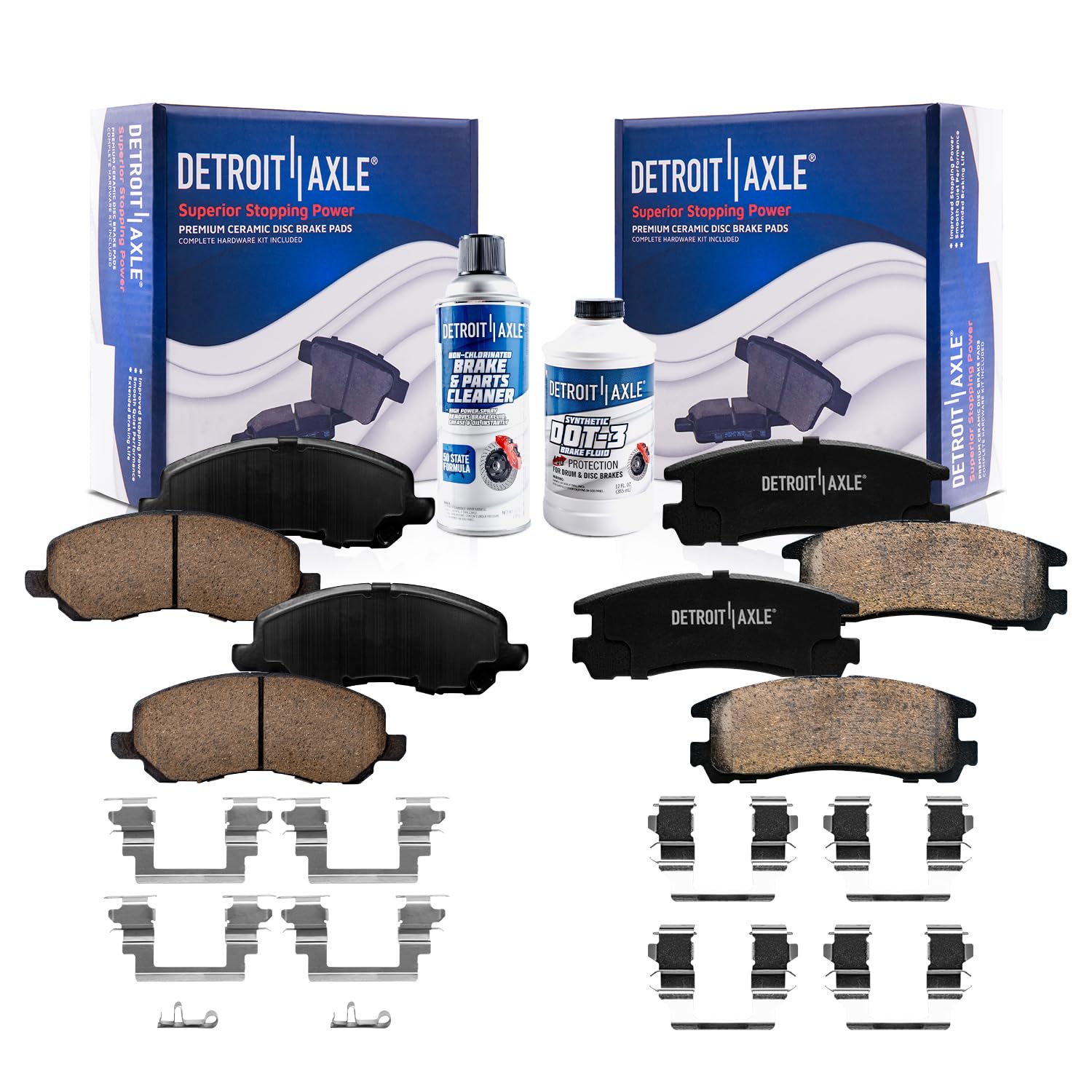 Detroit Axle - Brake Pads for Mitsubishi Eclipse Galant Chrysler ...