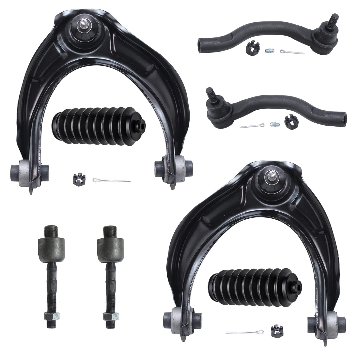 Detroit Axle - Complete 8pc Front Upper Control Arms w/ Ball Joints ...