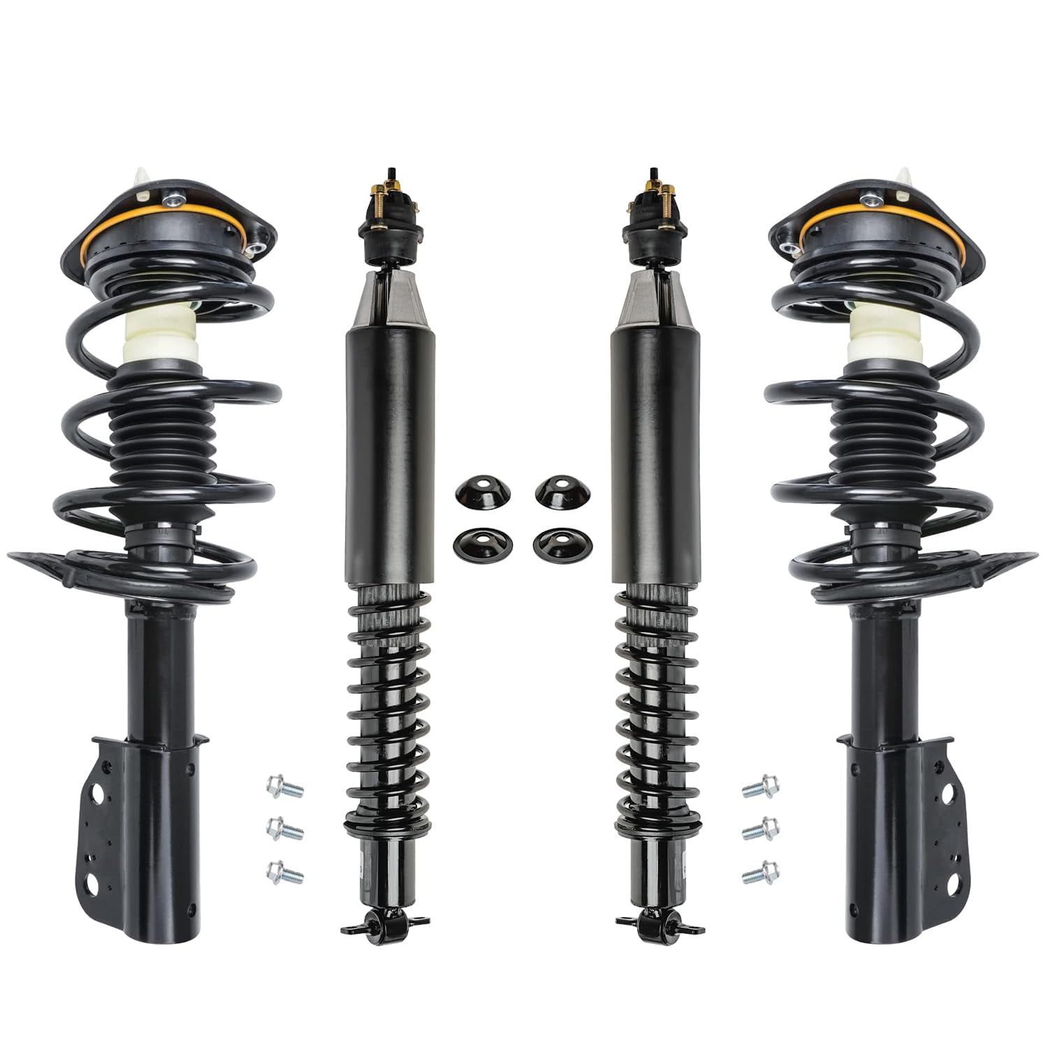 Detroit Axle - Complete Front & Rear Struts w/Coil Spring Assembly ...