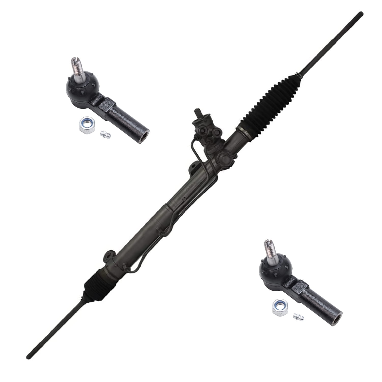 Detroit Axle Complete Power Steering Rack & Pinion Assembly + All 4 ...
