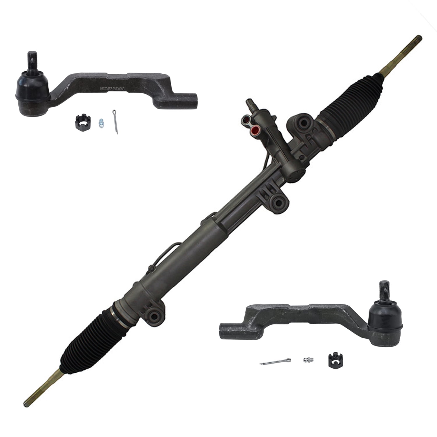 Detroit Axle - Complete Power Steering Rack and Pinion w/Outer Tie Rods ...