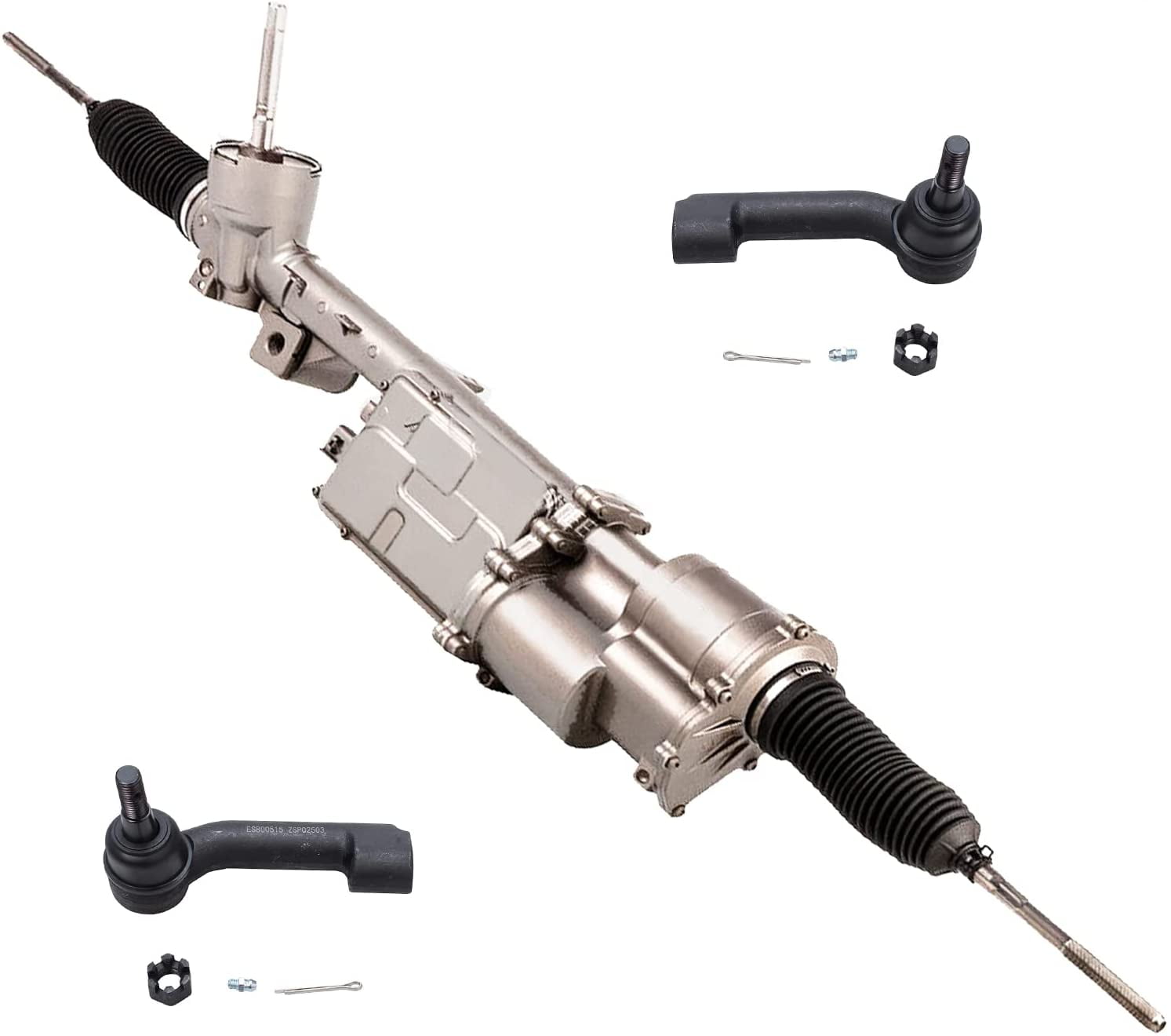Detroit Axle - 3pc Electronic Power Steering Rack & Pinion + Outer Tie ...