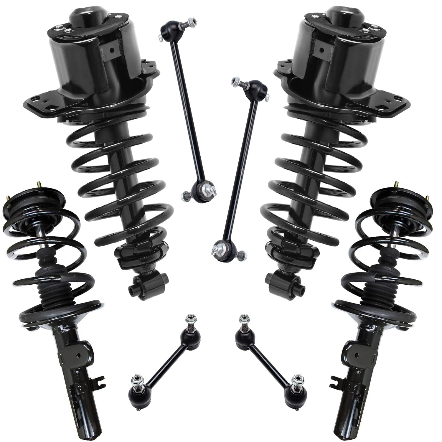 Detroit Axle - FWD 8pc Front Rear Struts Sway Bars for 2005 2006 2007 ...