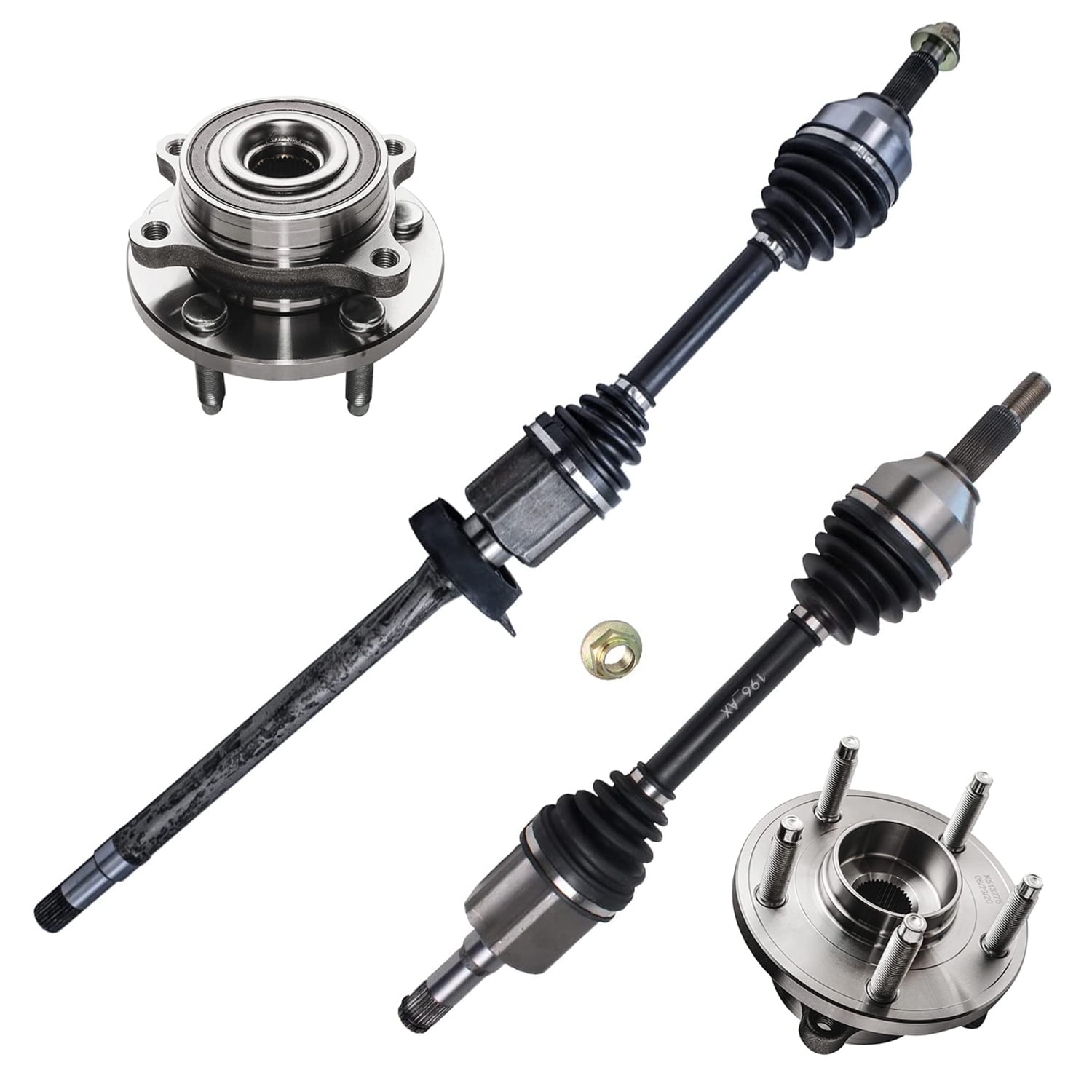 Detroit Axle - FWD Front CV Axles Wheel Bearing & Hubs Replacement for ...