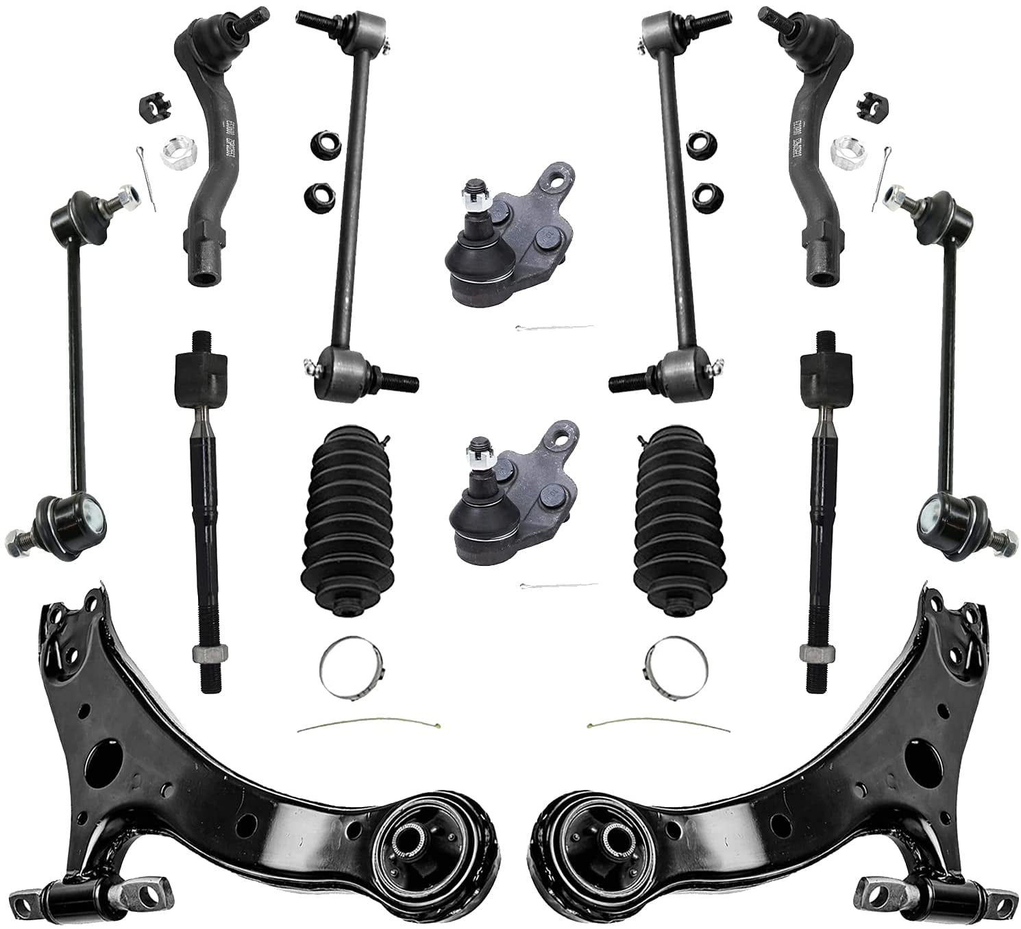 Detroit Axle - FWD Front End 14pc Suspension Kit for 2001 2002 2003 ...