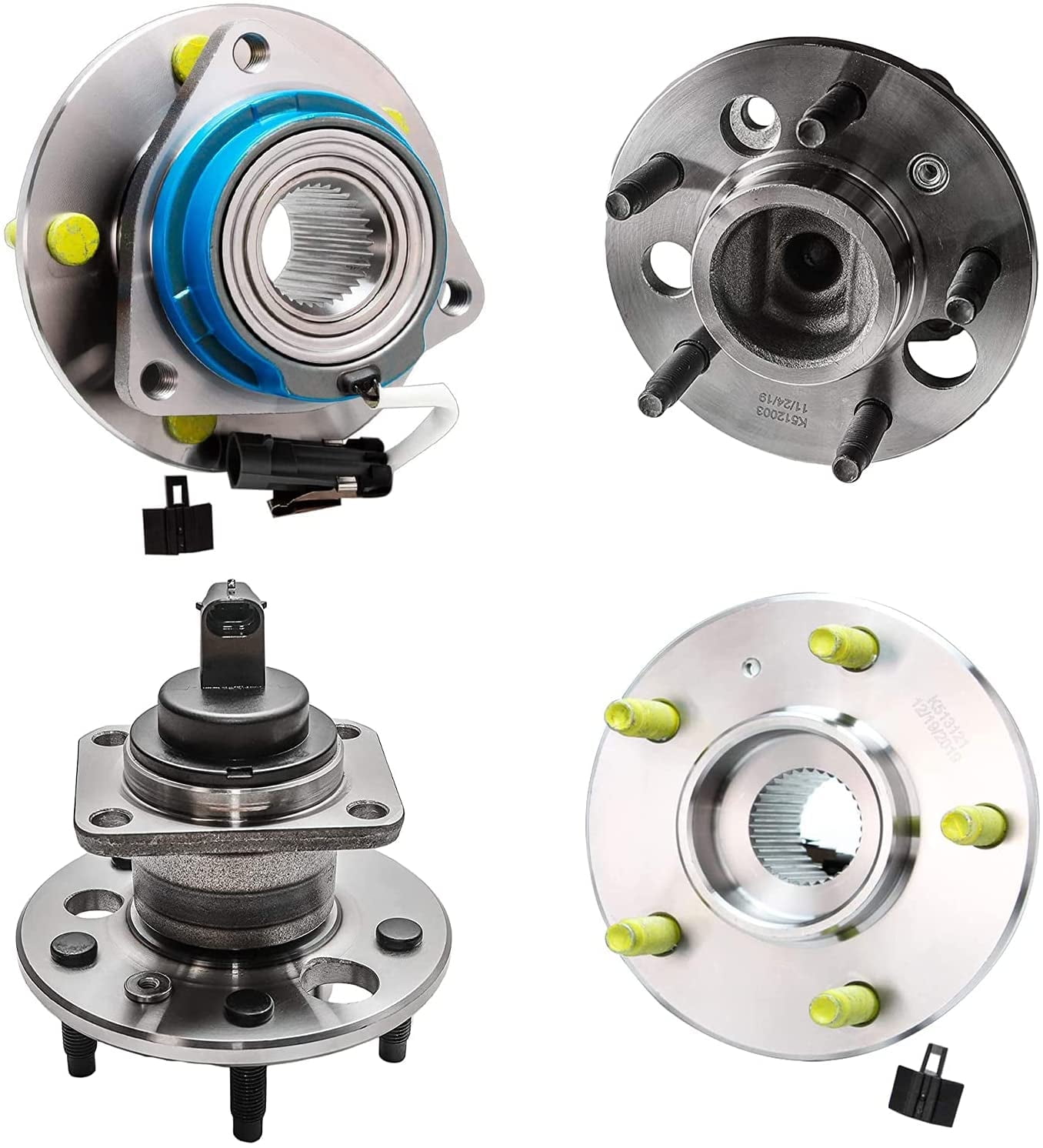 Detroit Axle - FWD Front Rear Wheel Hub Bearing Replacement for Buick ...