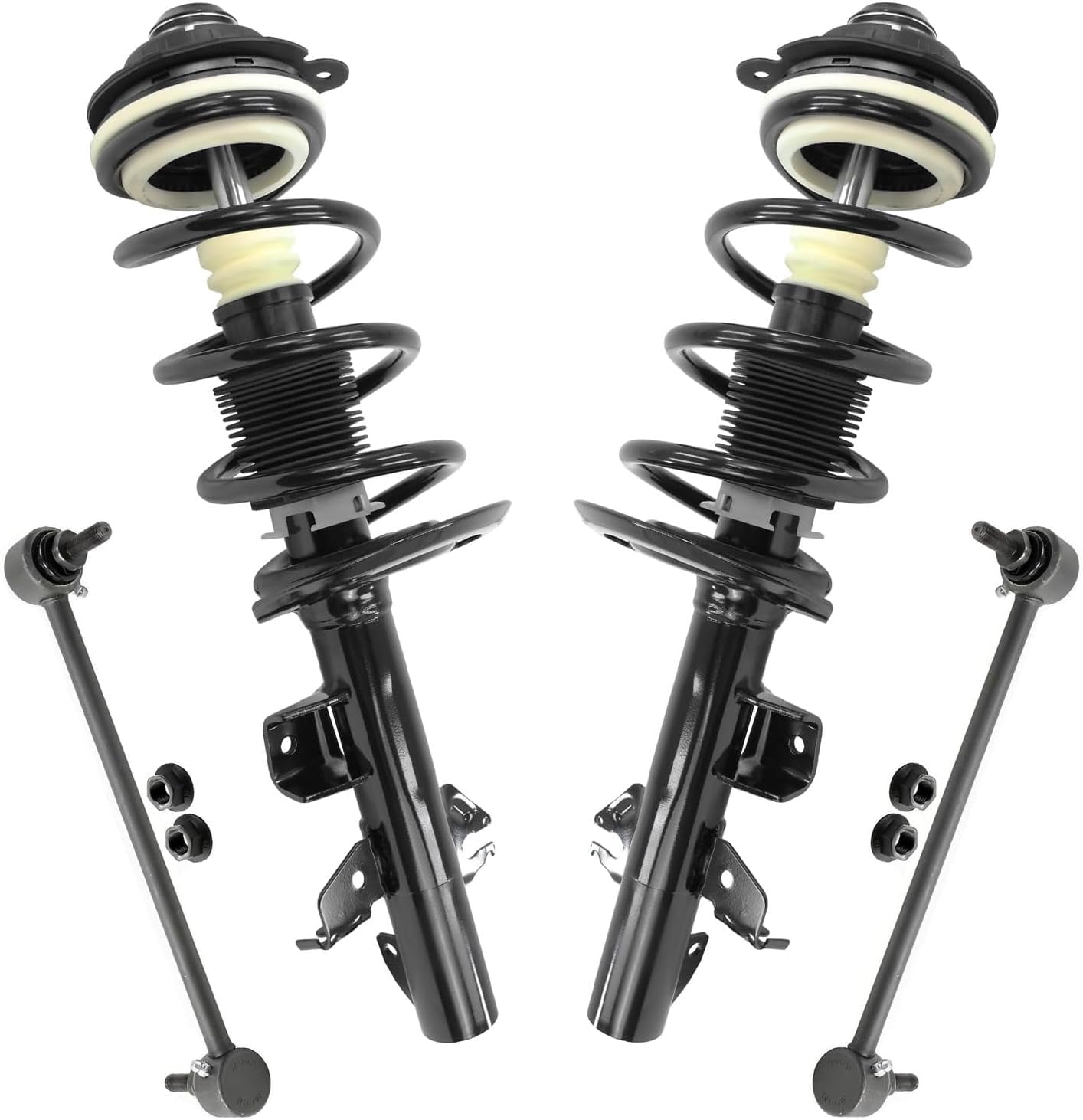 Detroit Axle - FWD Front Struts Sway Bars for Jeep 2014-2018 Cherokee ...