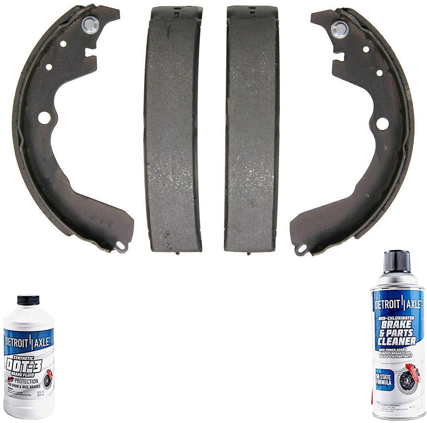 Detroit Axle - FWD Rear Brake Shoes for 03-08 Toyota Matrix Pontiac ...