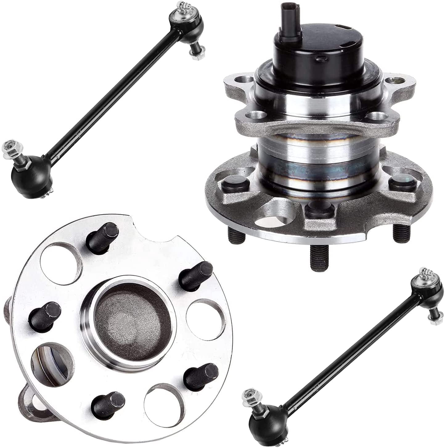 Detroit Axle - FWD Rear Wheel Bearing Hubs Kit for 2004-2006 Lexus ...
