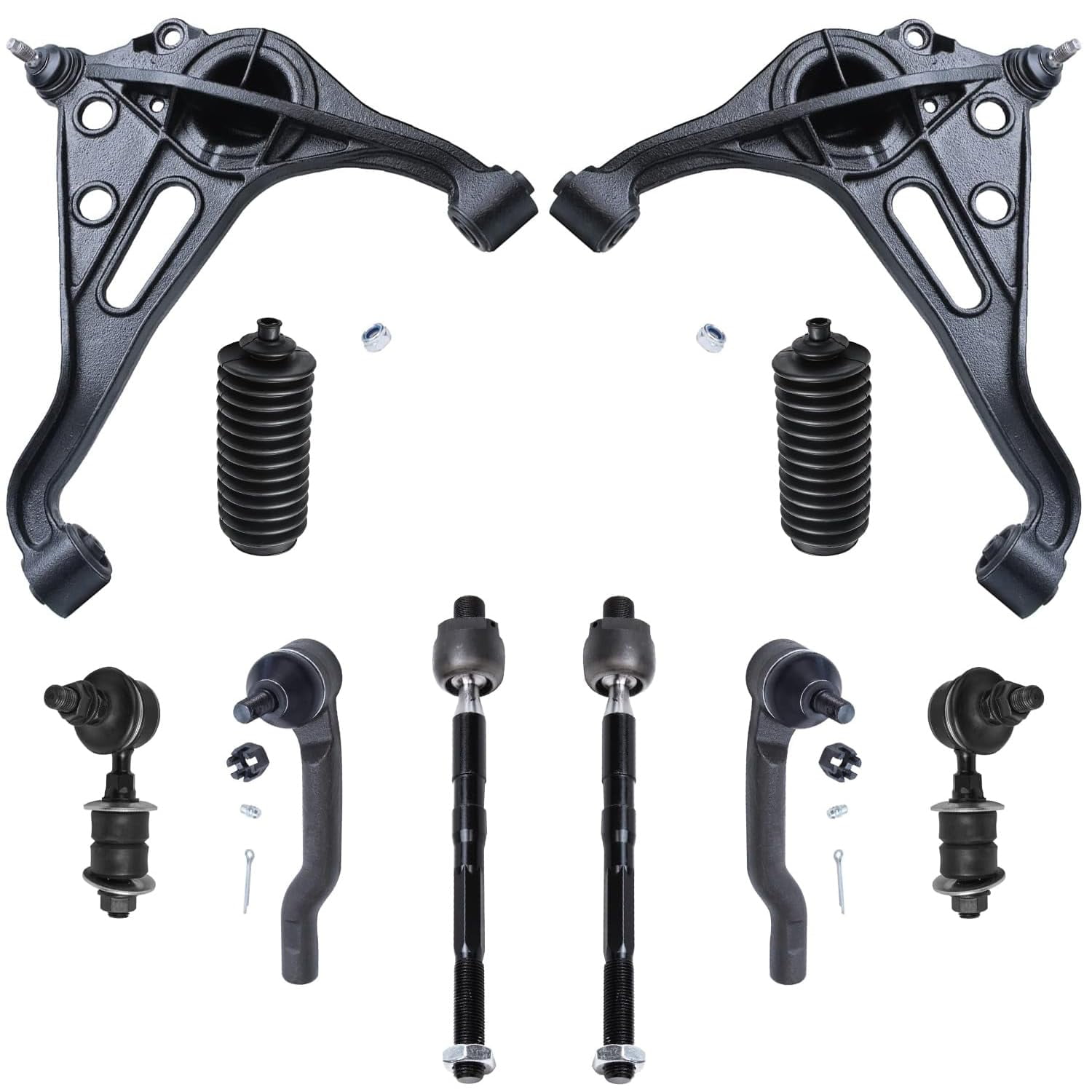 Detroit Axle - Front 10pc Suspension Kit for 1999-2005 Suzuki Grand Vitara, 2002-2006 XL-7, 2 ...