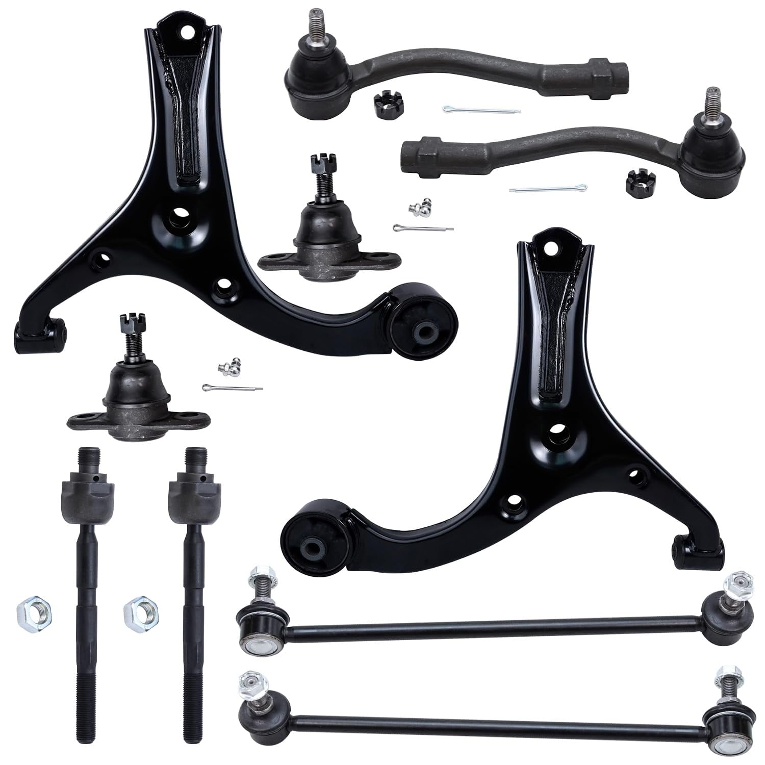 Detroit Axle - Front 10pc Suspension Kit for 2006-2011 Kia Rio Rio5, 2 ...