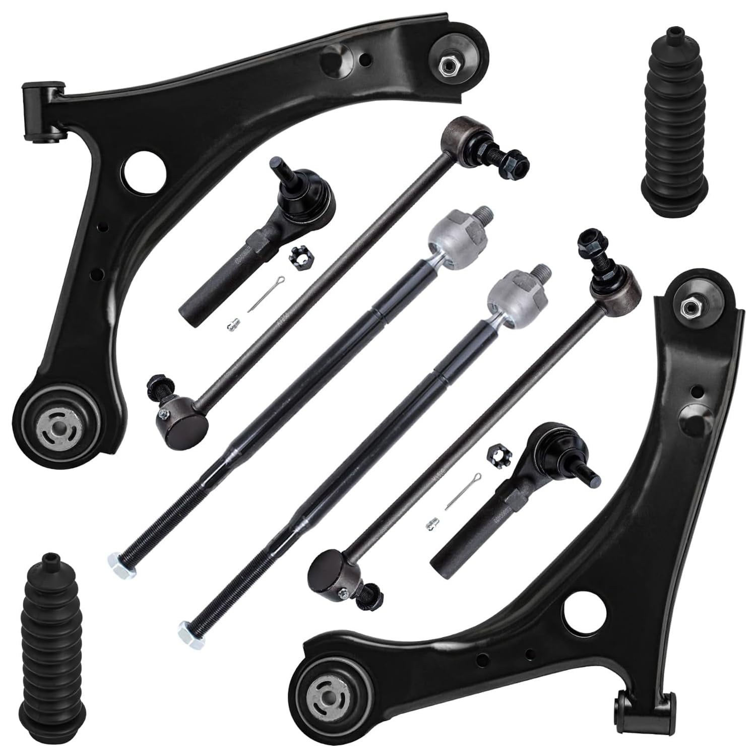 Detroit Axle - Front 10pc Suspension Kit for 2008-2010 Town & Country ...