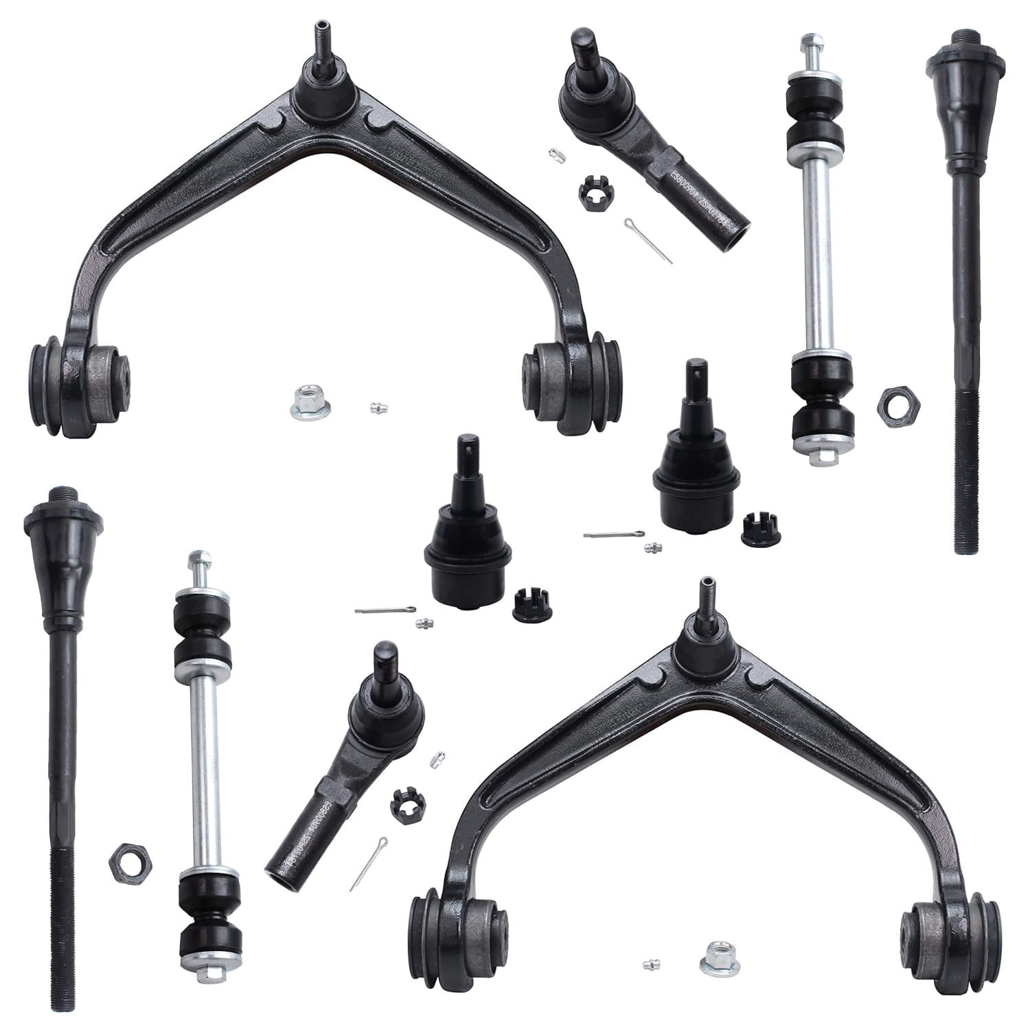 Detroit Axle - Front 10pc Suspension Kit for 2011-2019 Chevy GMC Sierra Silverado 2500HD 3500HD ...