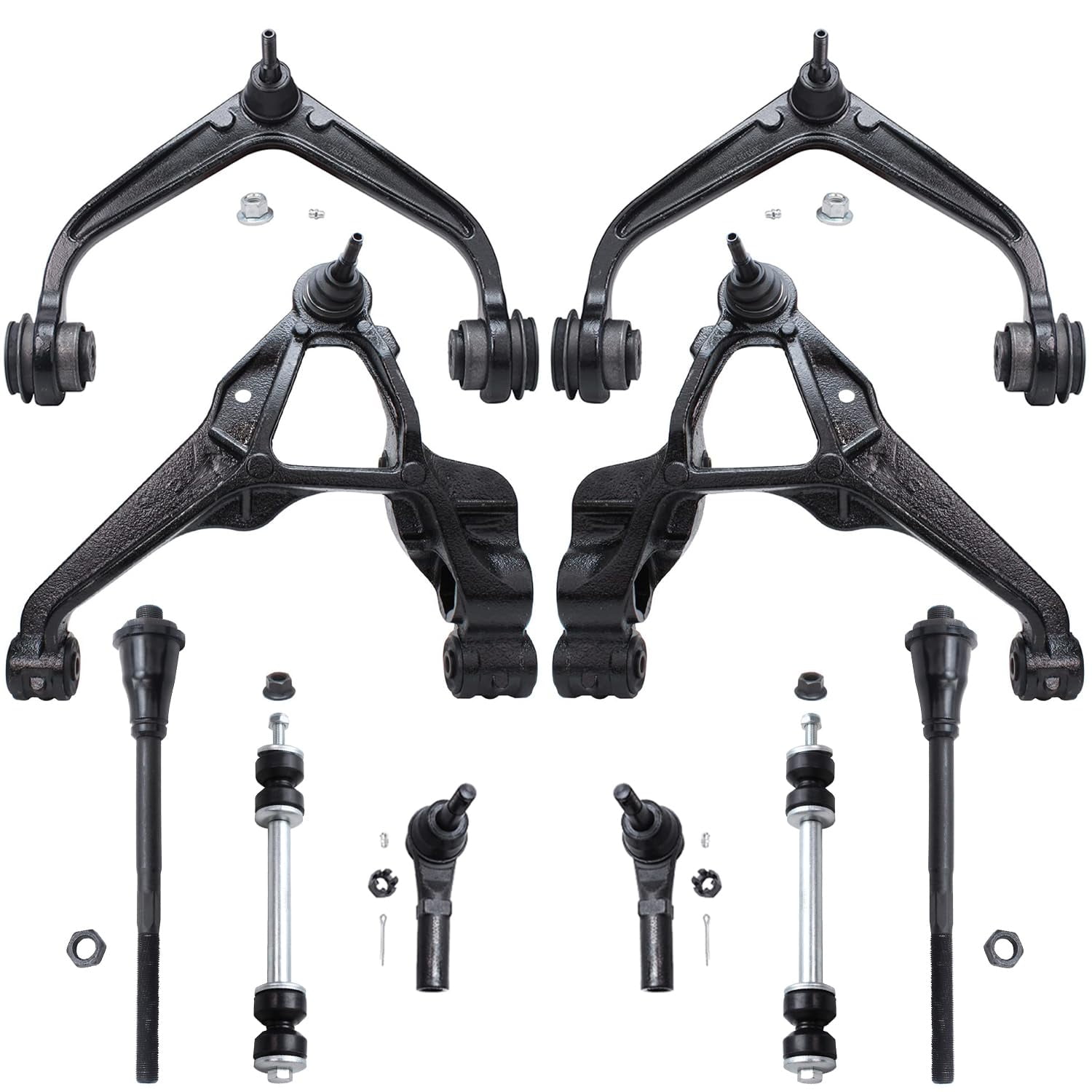 Detroit Axle - Front 10pc Suspension Kit 2011-2019 Chevy Silverado GMC ...
