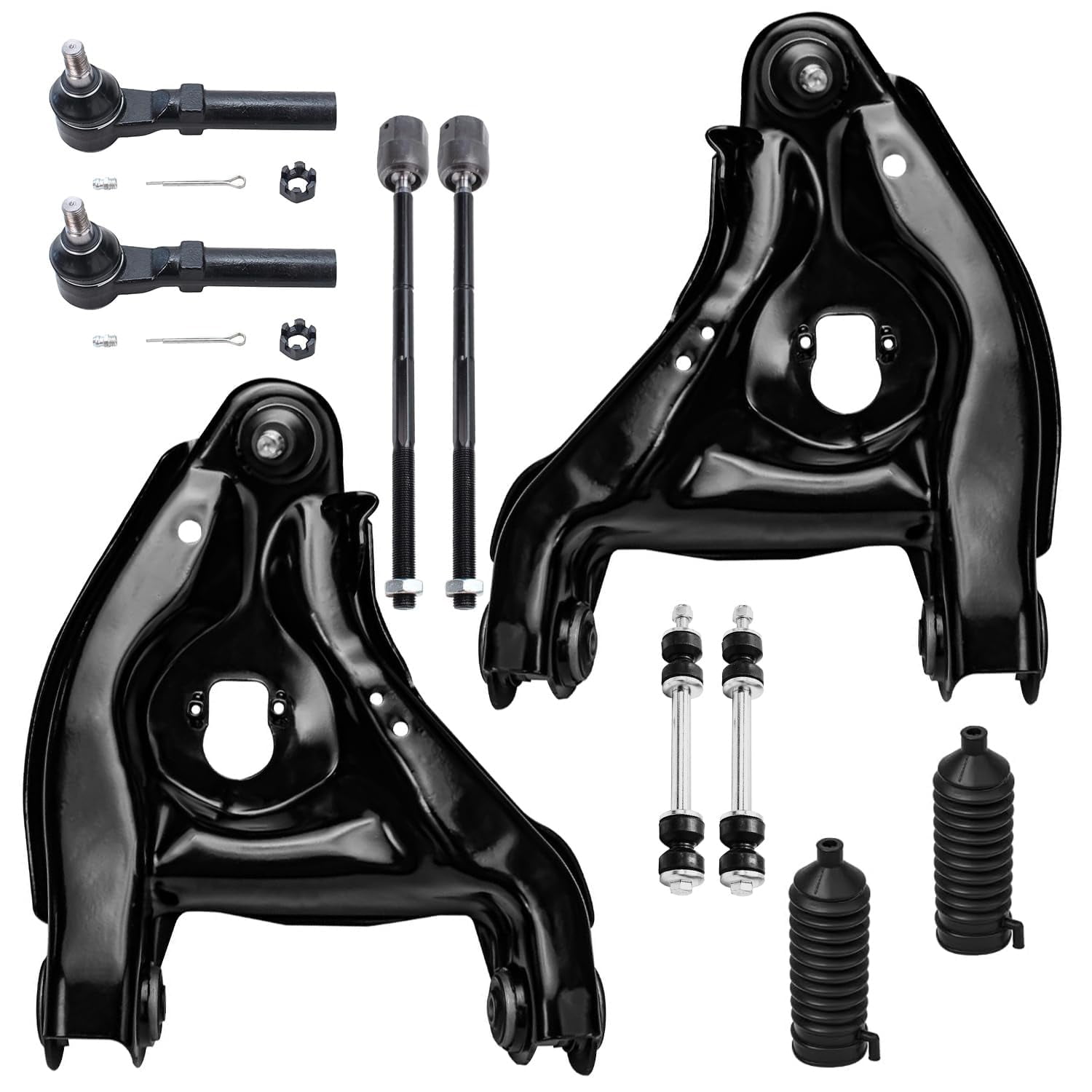 Detroit Axle - 10pc Front Suspension Kit for 94-04 Ford Mustang, Lower ...