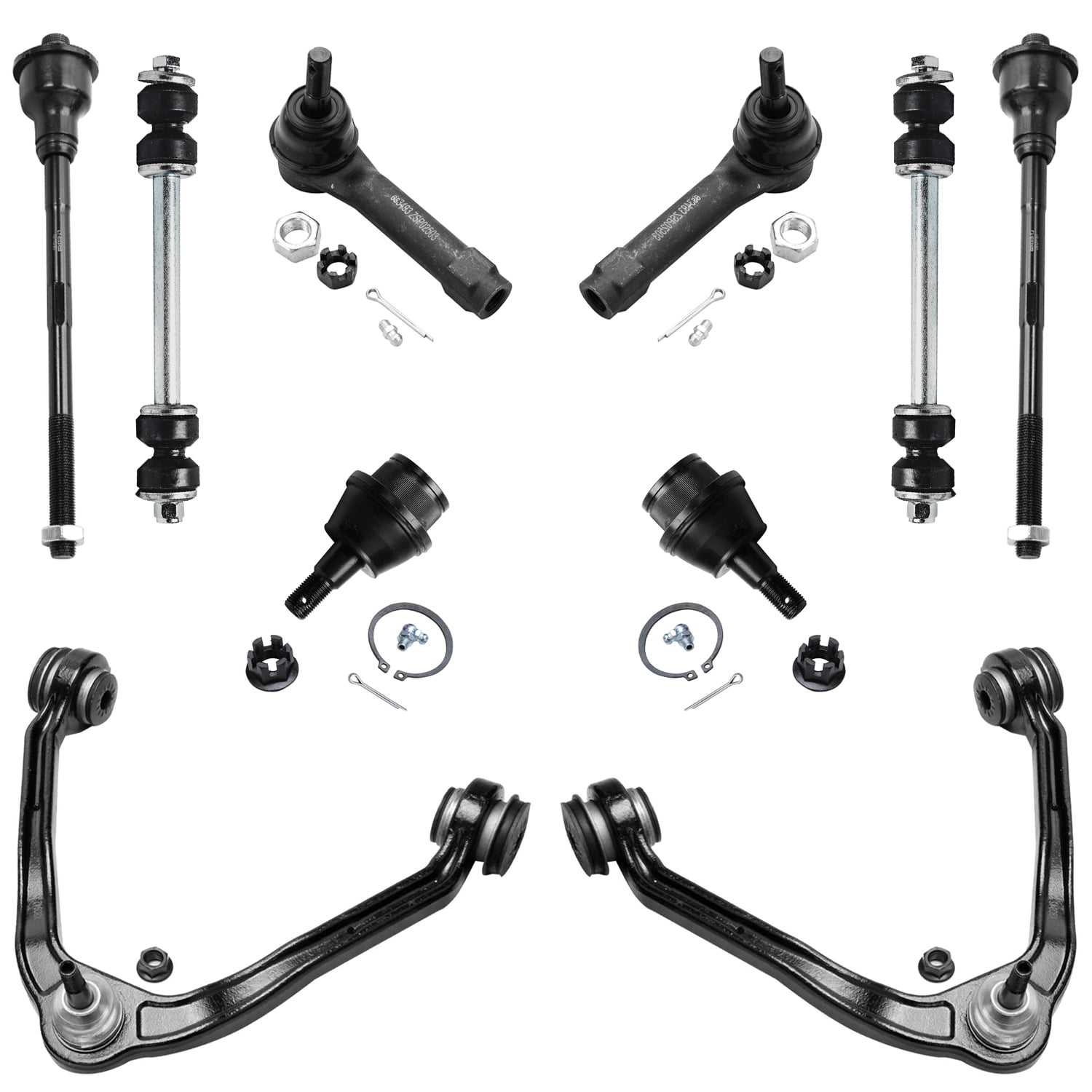 Detroit Axle - Front 10pc Suspension Kit for Cadillac Escalade EXT ...