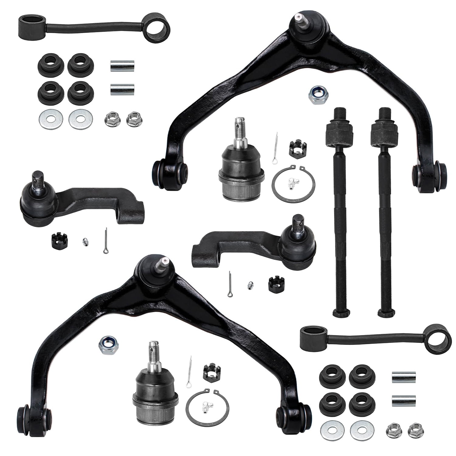 Detroit Axle - Front 10pc Suspension Kit for Dodge Nitro 2007-2011 ...