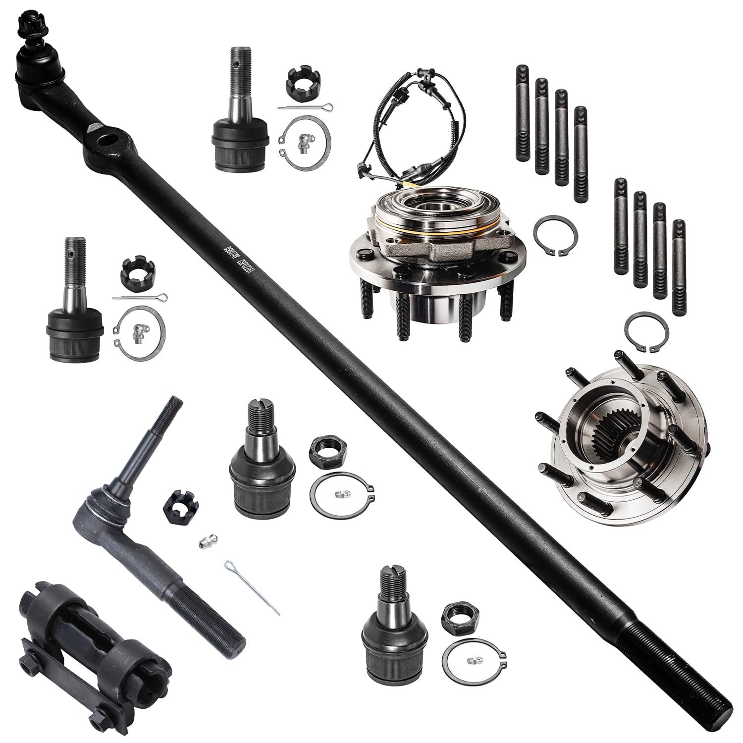 Detroit Axle - Front 11pc Suspension Kit for 4WD 2005-2010 Ford F-250 F ...