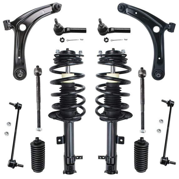 Detroit Axle - Front 12pc Suspension Shocks Kit for 09-12 Dodge Caliber ...