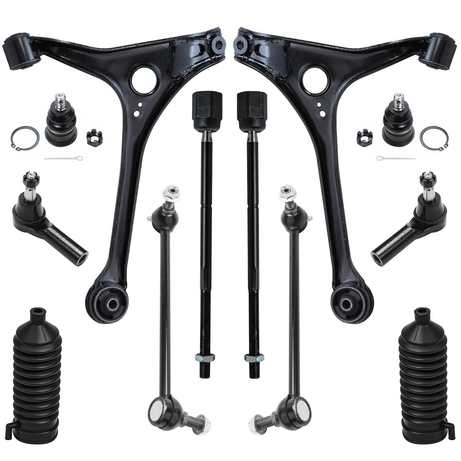 Detroit Axle - Front 12pc Suspension Kit 1998-2005 Mercury Sable Ford ...