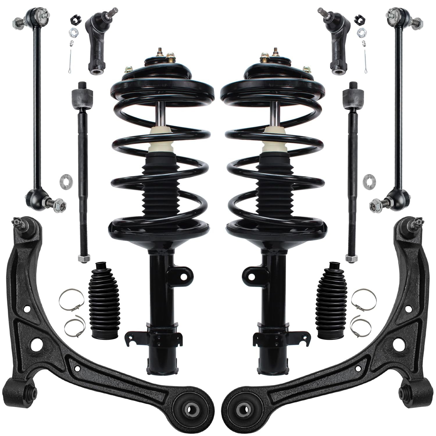 Detroit Axle - Front 12pc Suspension Kit for 2002 2003 2004 Honda ...