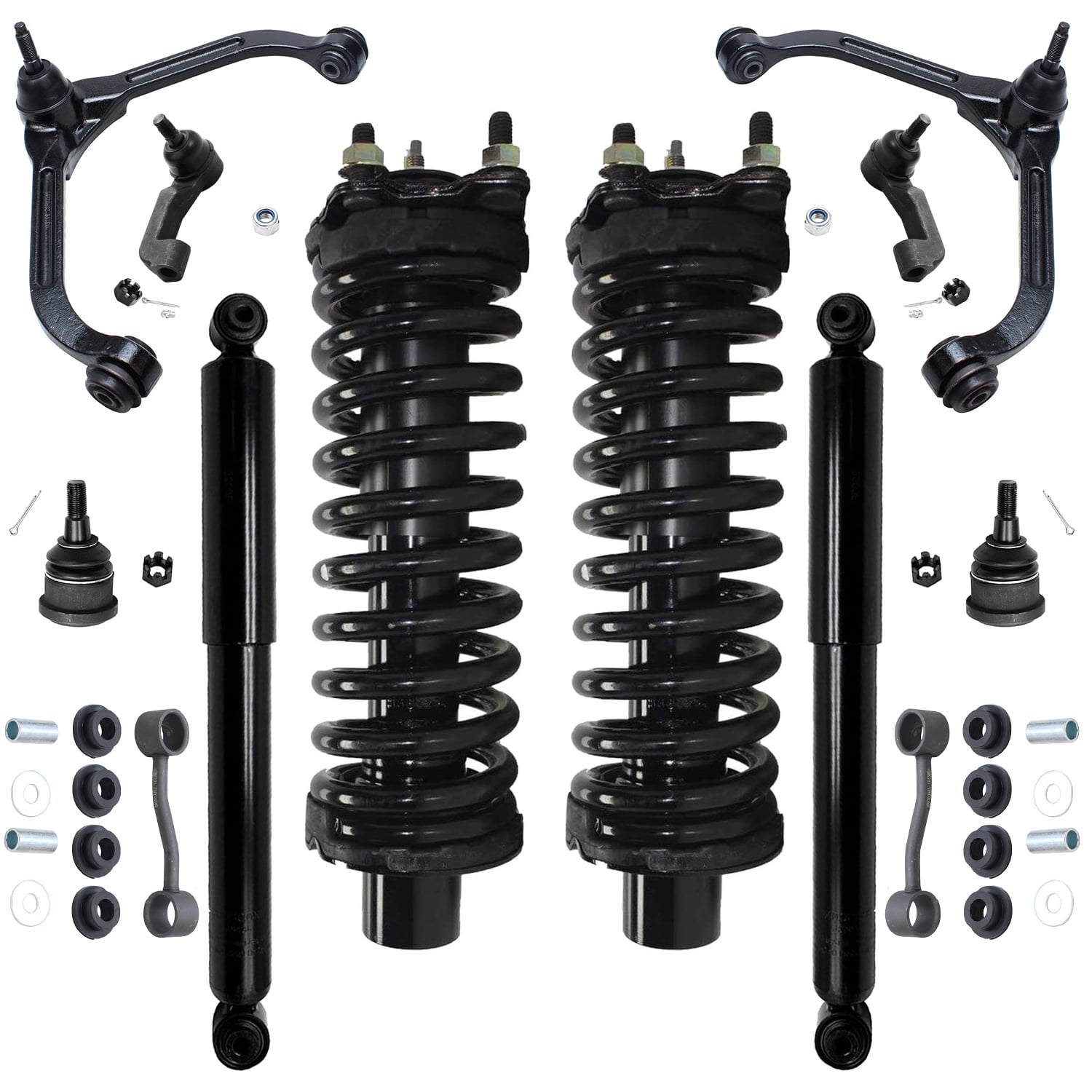 Detroit Axle - Front 12pc Suspension Kit for 2005 2006 2007 Jeep ...