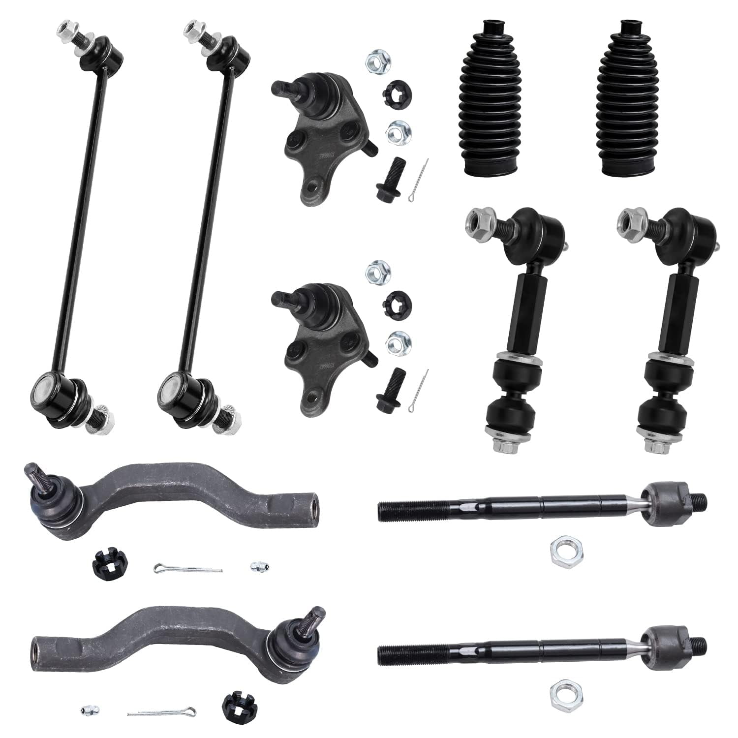 Detroit Axle - Front 12pc Suspension Kit for 2006-2018 Toyota Rav4, Tie ...