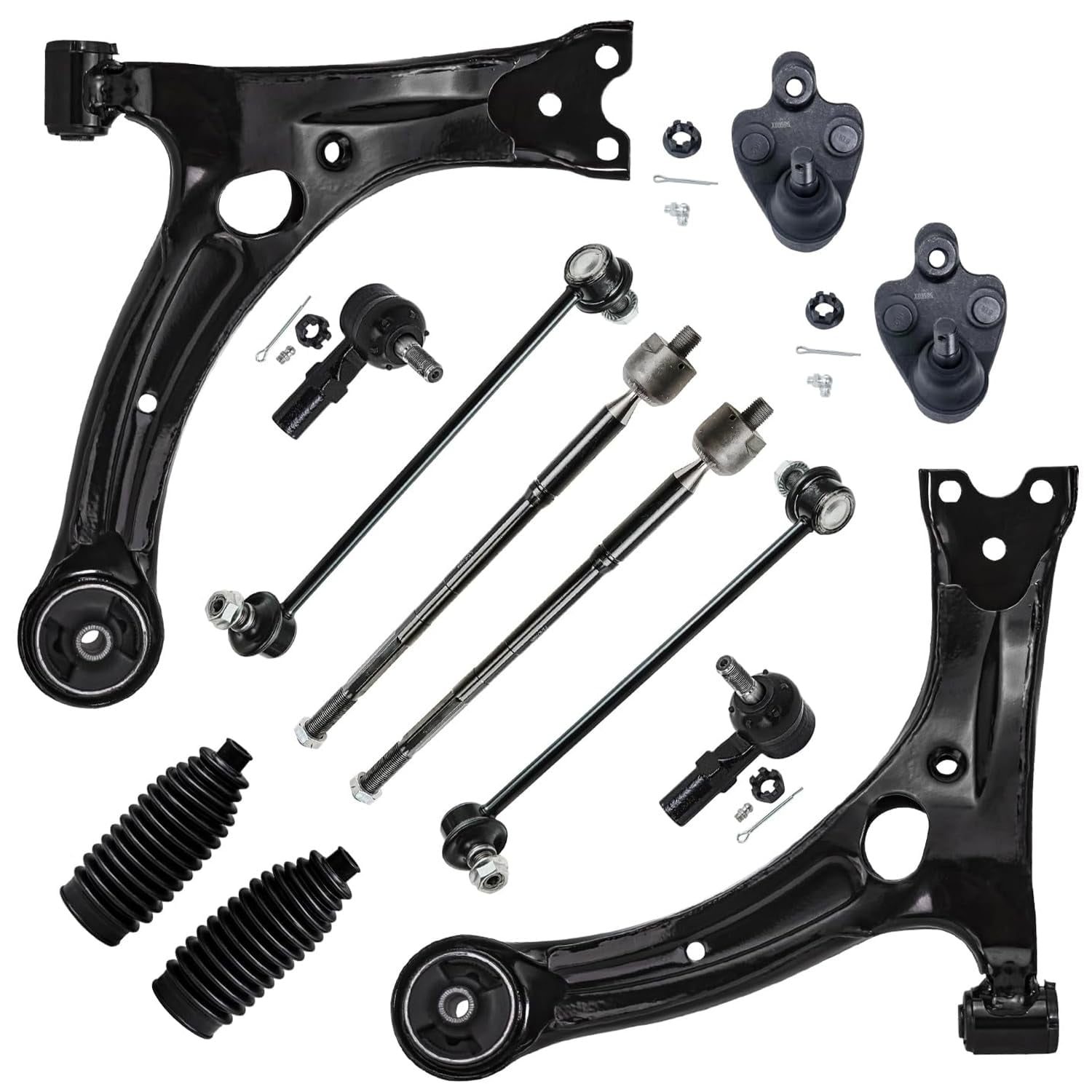 Detroit Axle - Front 12pc Suspension Kit for FWD Pontiac Vibe Toyota ...