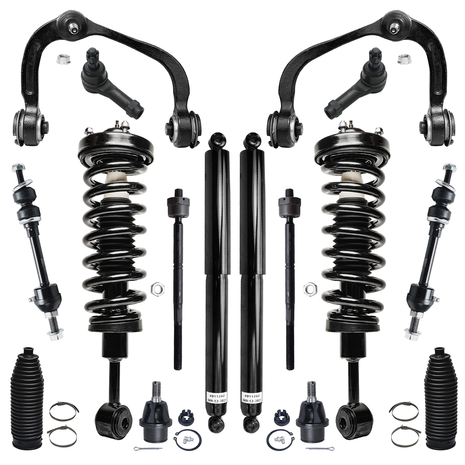 Detroit Axle - Front 14pc Suspension Kit 2005 2006 2007 2008 Ford F-150 ...