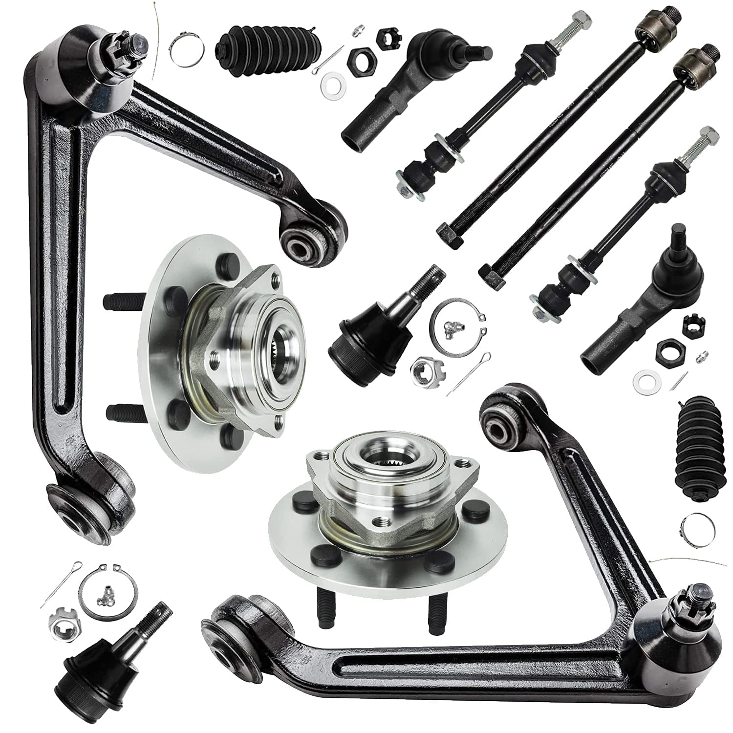 Dodge Ram Front End Parts Detroit Axle 14-Piece Front Suspension Kit ...