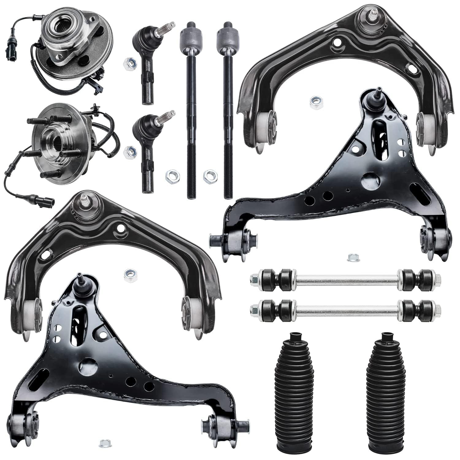 Detroit Axle - Front 14pc Suspension Kit for Ford Explorer Sport Trac ...