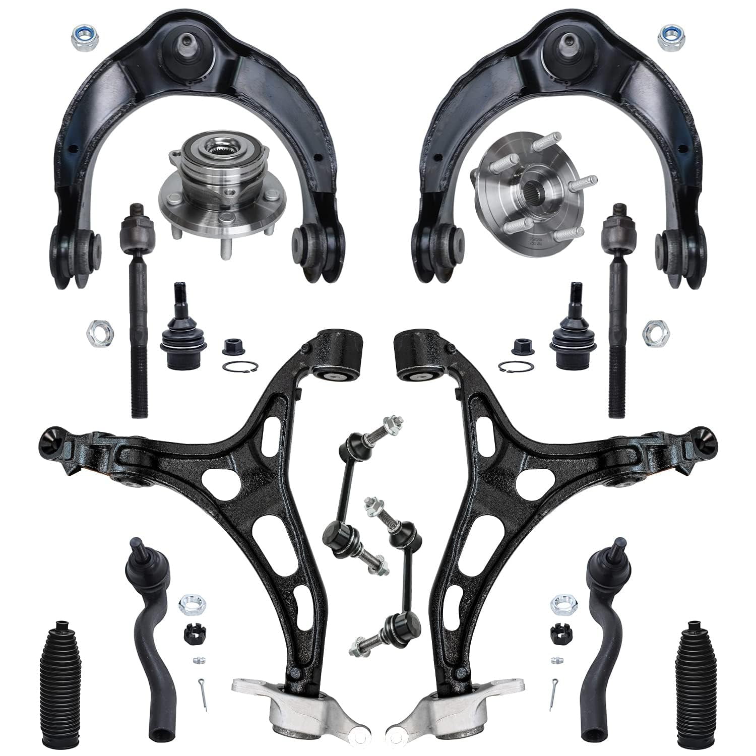 Detroit Axle Front Suspension Kit, 16pc Replacement for 2011-2015 Dodge ...