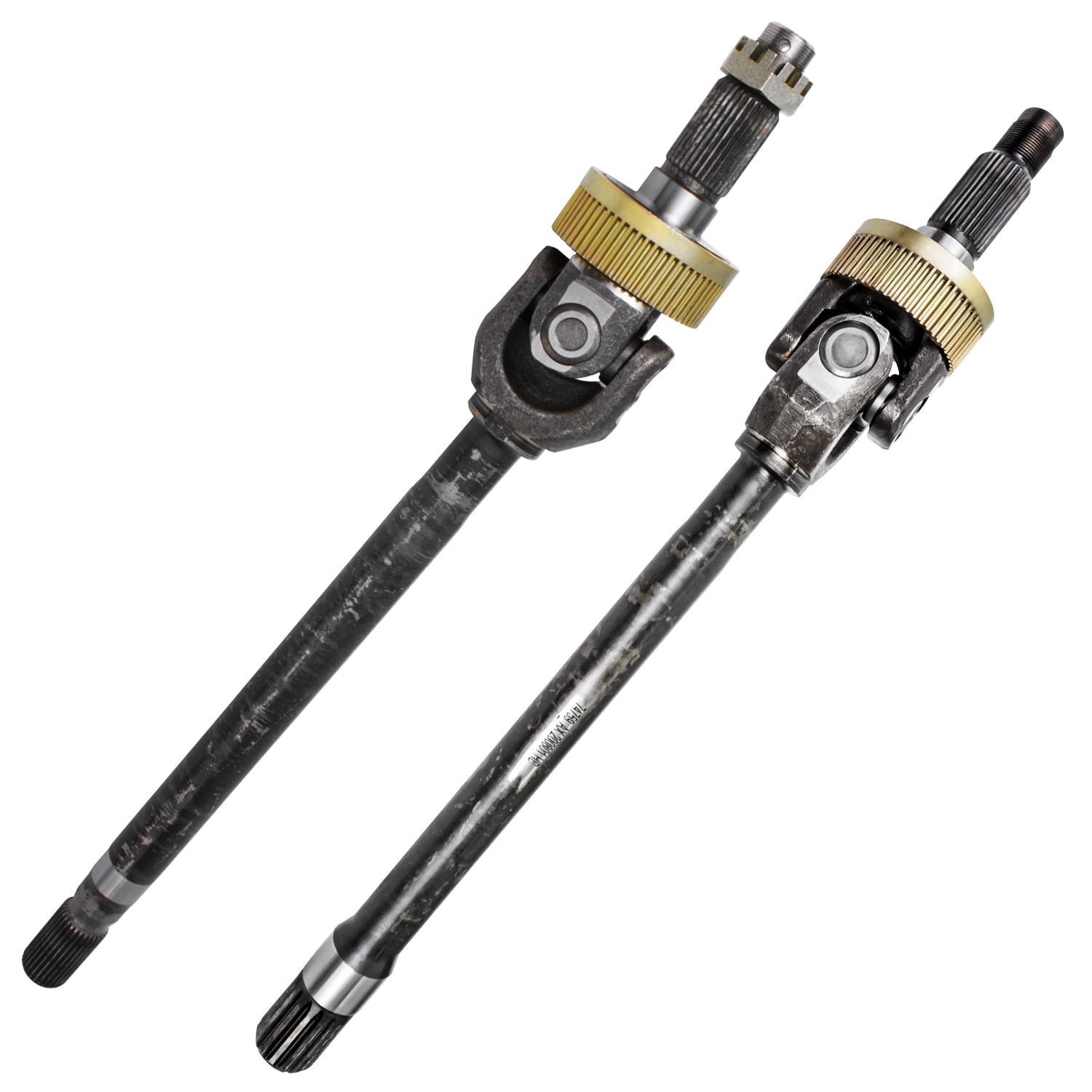 Detroit Axle - Front 2pc U-Joint Axles for 94-01 Dodge Ram 1500, 94-97 ...