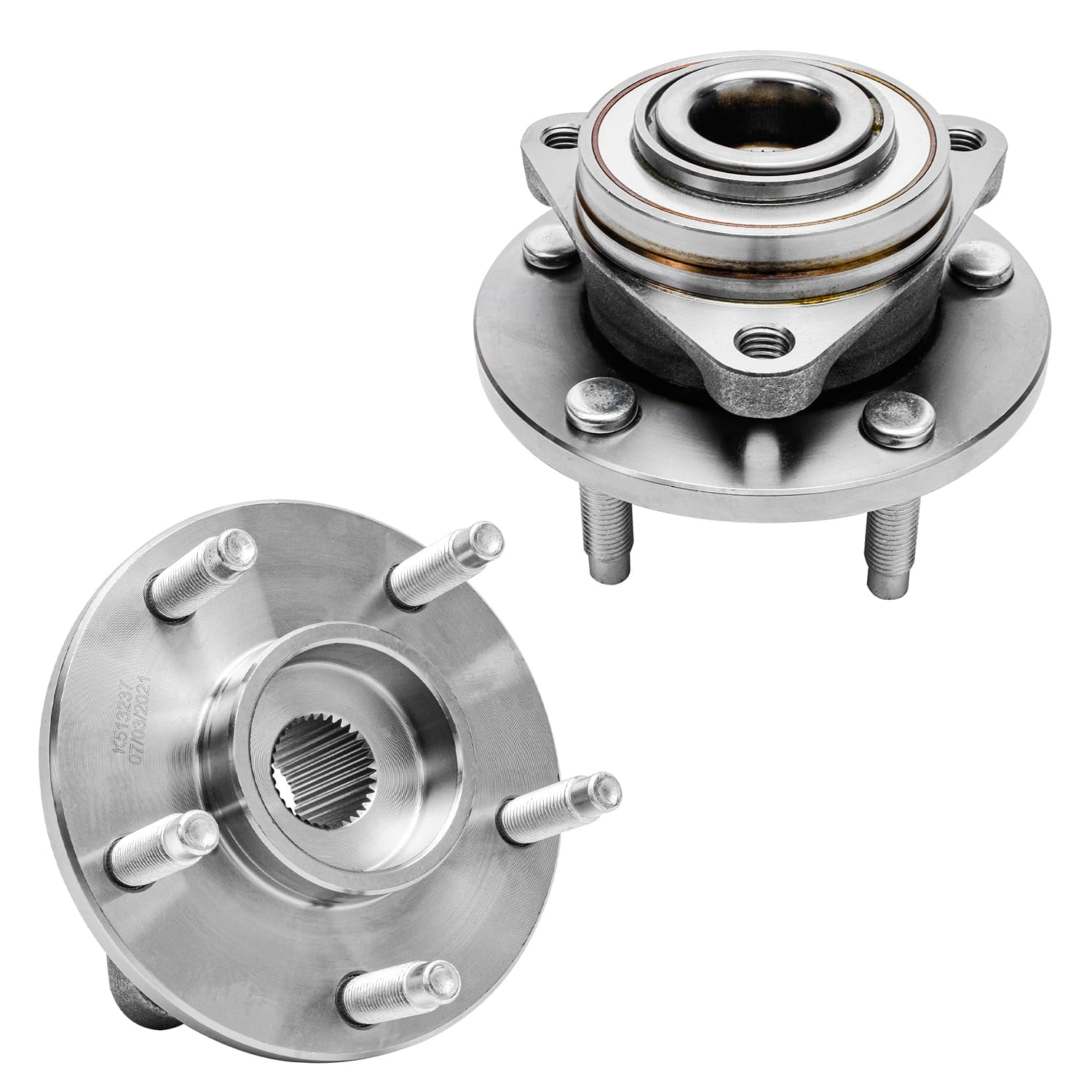 Detroit Axle - Front 2pc Wheel Bearing Hubs for 2006 2007 2008 ...
